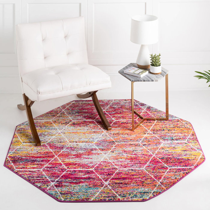 17 Stories Performance Fuschia Rug & Reviews | Wayfair