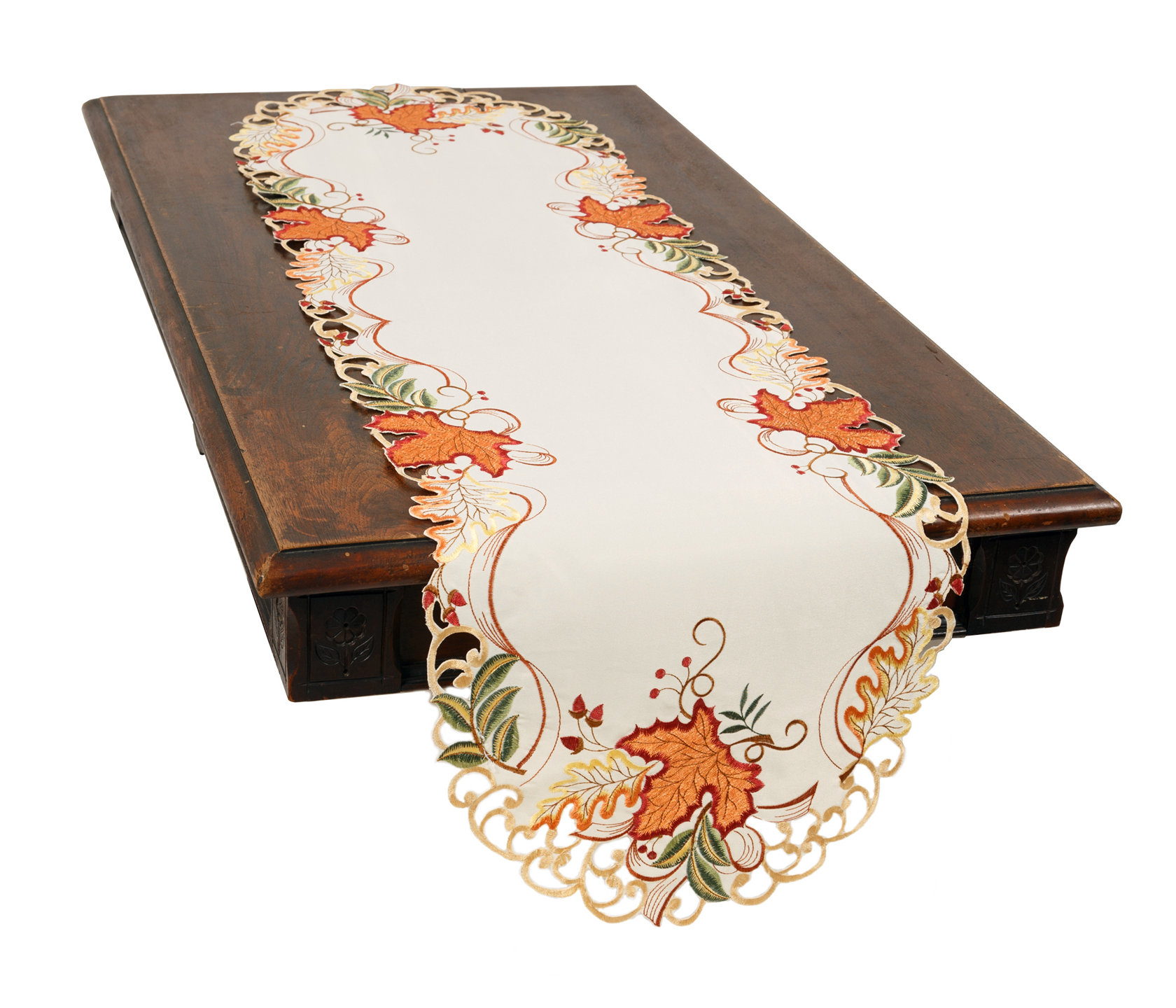 August Grove Schumacher Floral Thanksgiving Table Runner & Reviews ...