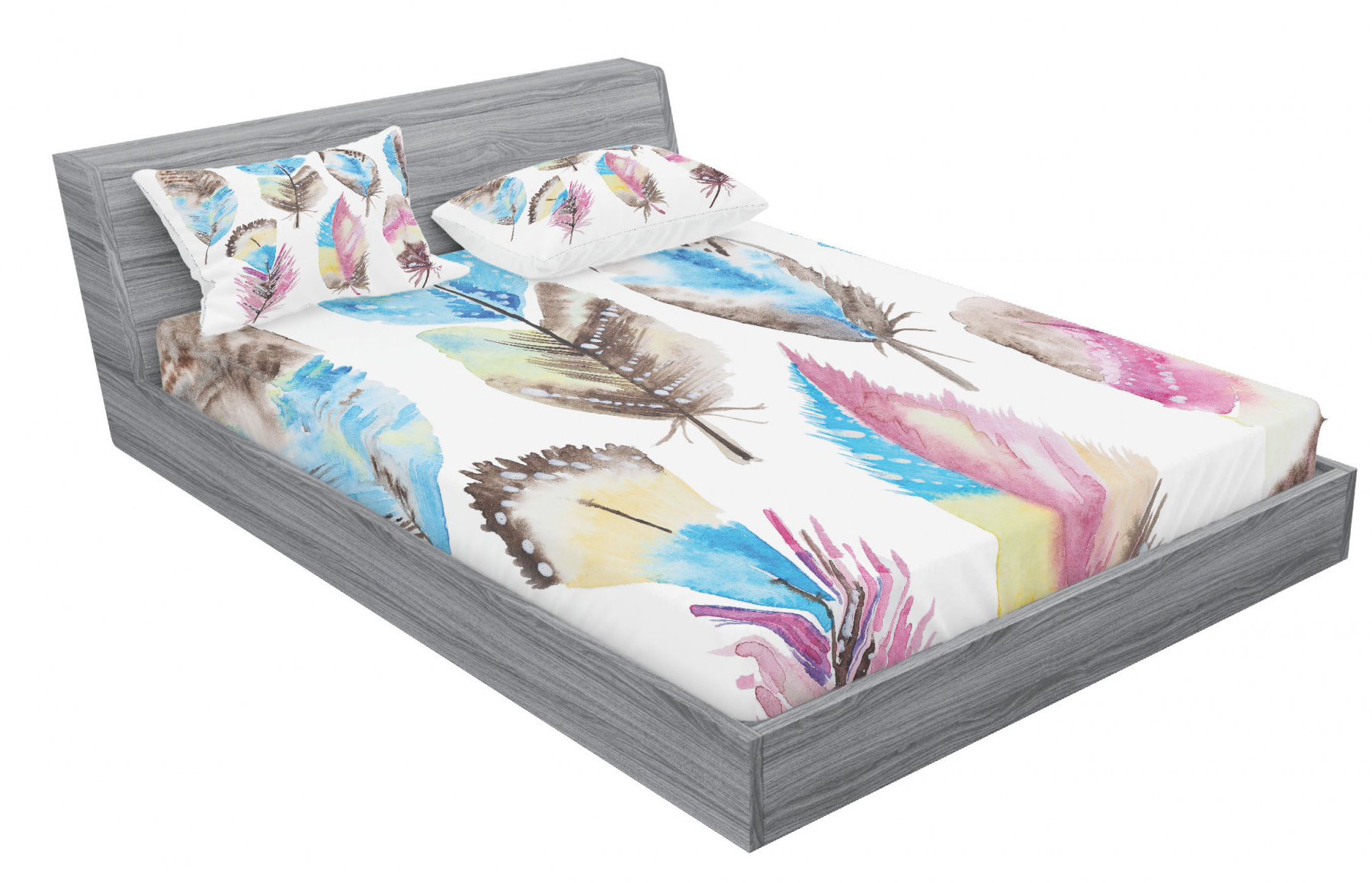 Ambesonne Feather Sheet Set | Wayfair