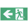 Nuvo Running Man Green Combo Edge Lit Exit Sign/Emergency Light - 120 ...