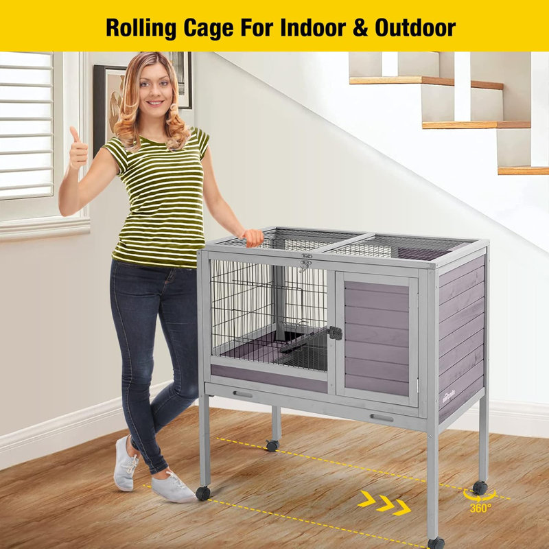 Tucker Murphy Pet™ Craciun Weather Resistant Rabbit Hutch & Reviews ...