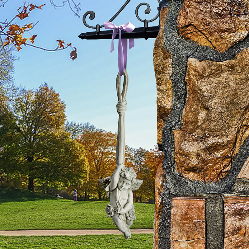 Design Toscano Angelic Play Hanging Statue & Reviews | Wayfair