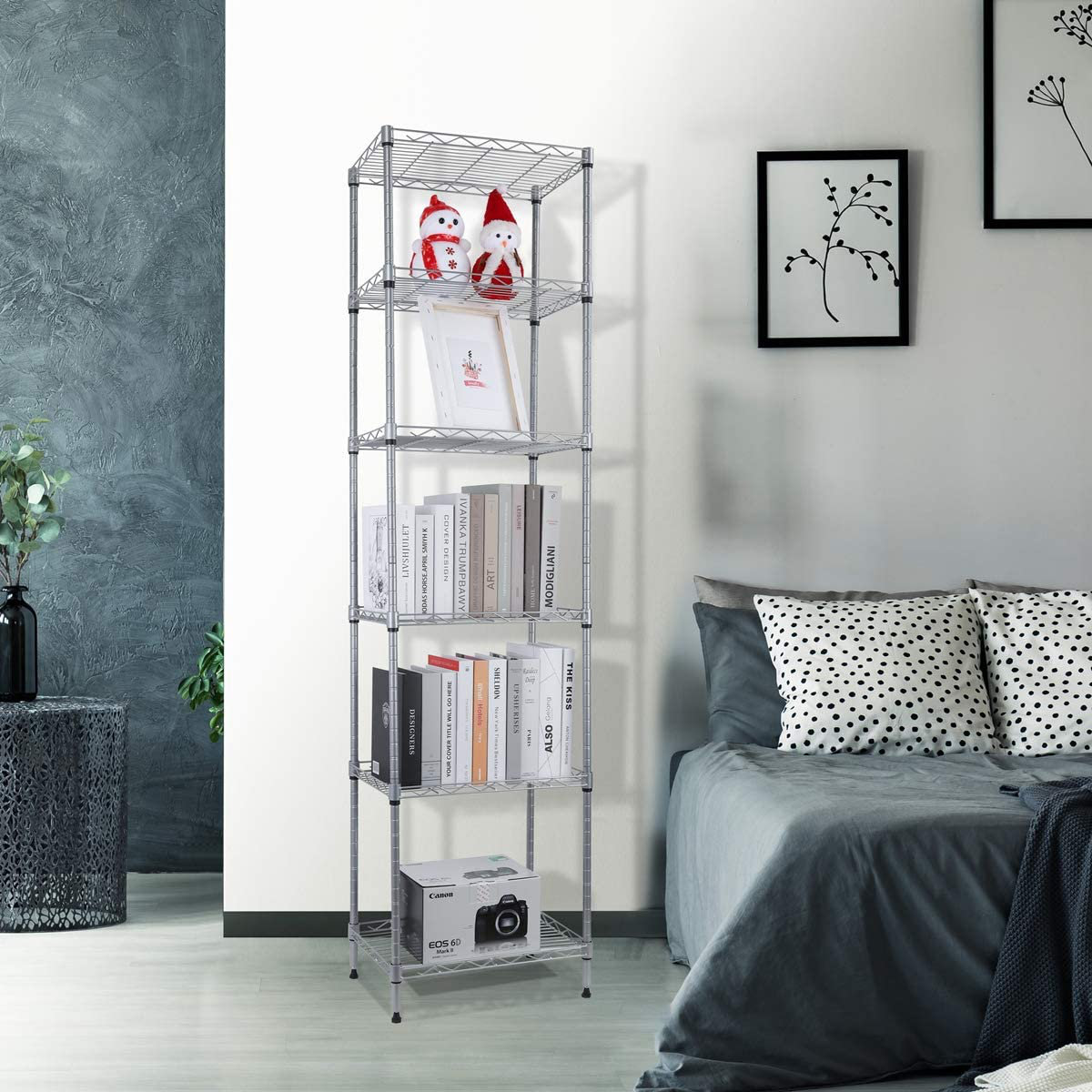 Rebrilliant Junerose 16.6'' W Steel Height -Adjustable Storage Rack ...