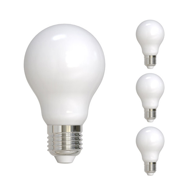 Bulbrite Industries 14 Watt Dimmable A19 Light Bulb With Milky Glass ...