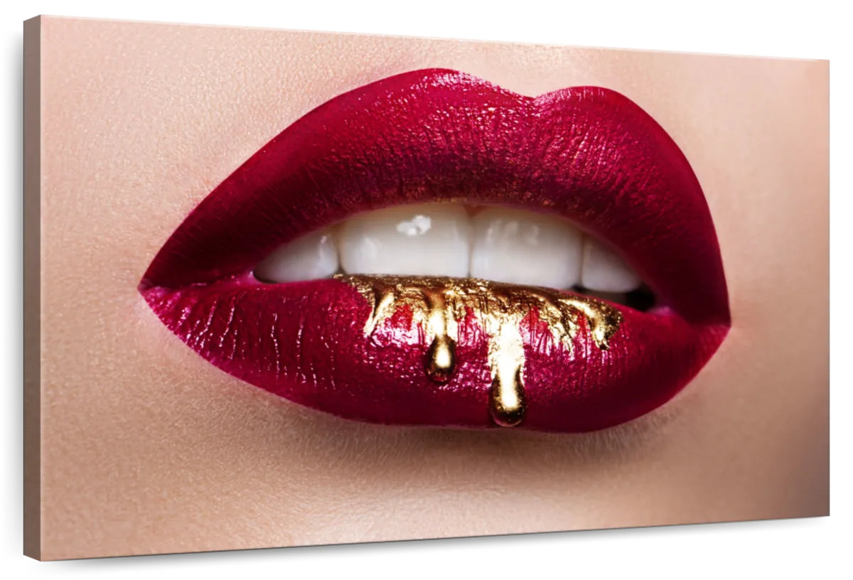Mercer41 Shuttleworth Red Gold Drip Lips - Wayfair Canada