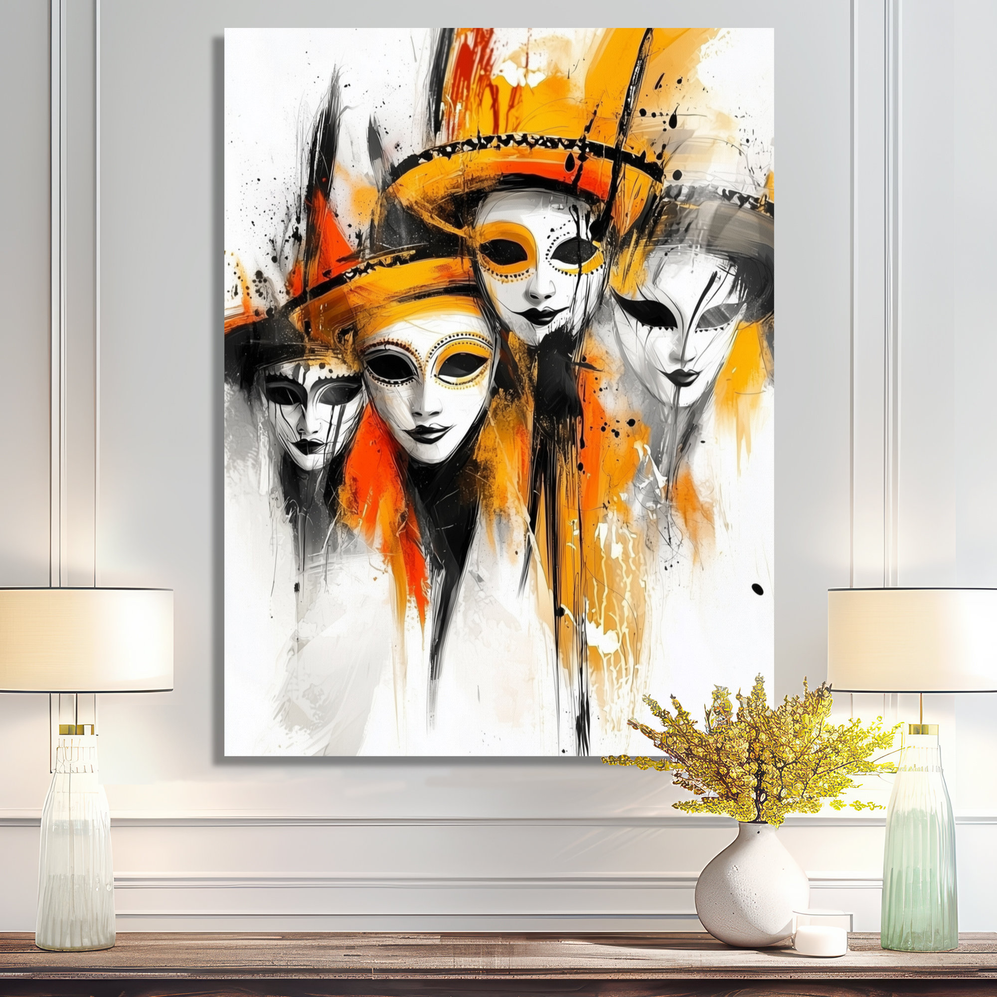 Ophelia & Co. Mexican Mask Of Venetian Elegance I - People Metal Decor ...