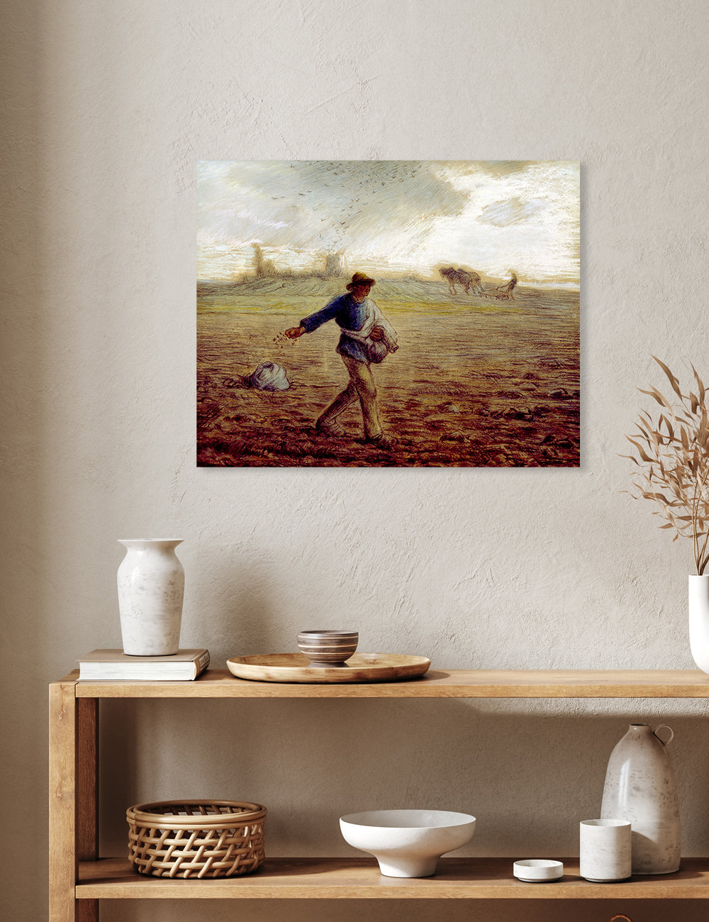 August Grove® The Sower by Jean-Francois Millet, Worldly Famous Classic Painting, Giclee Prints ...