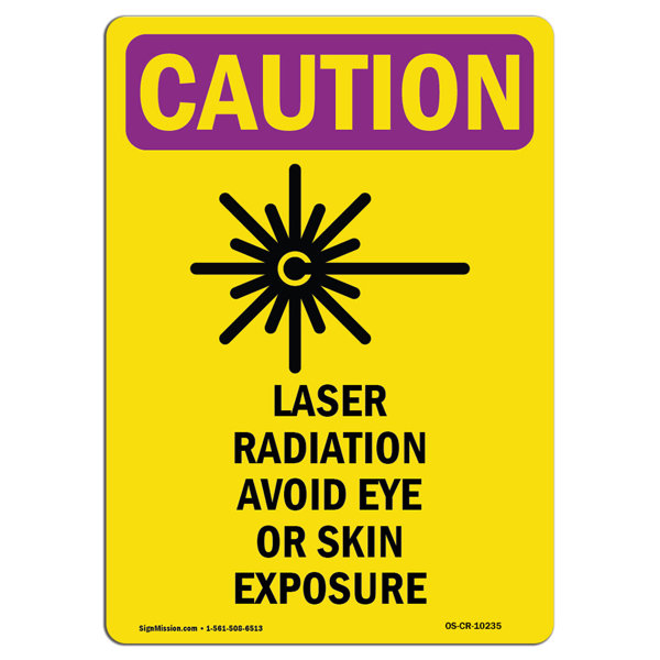 SignMission Caution Radiation Sign | Wayfair