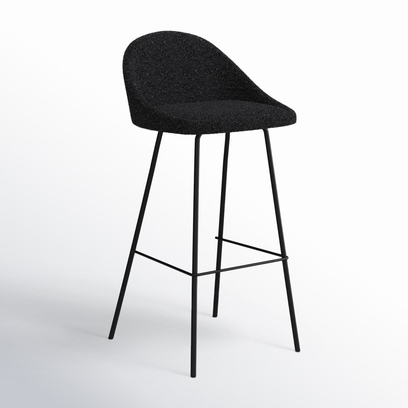 AllModern Holmes Boucle Bar & Counter Stool & Reviews | Wayfair