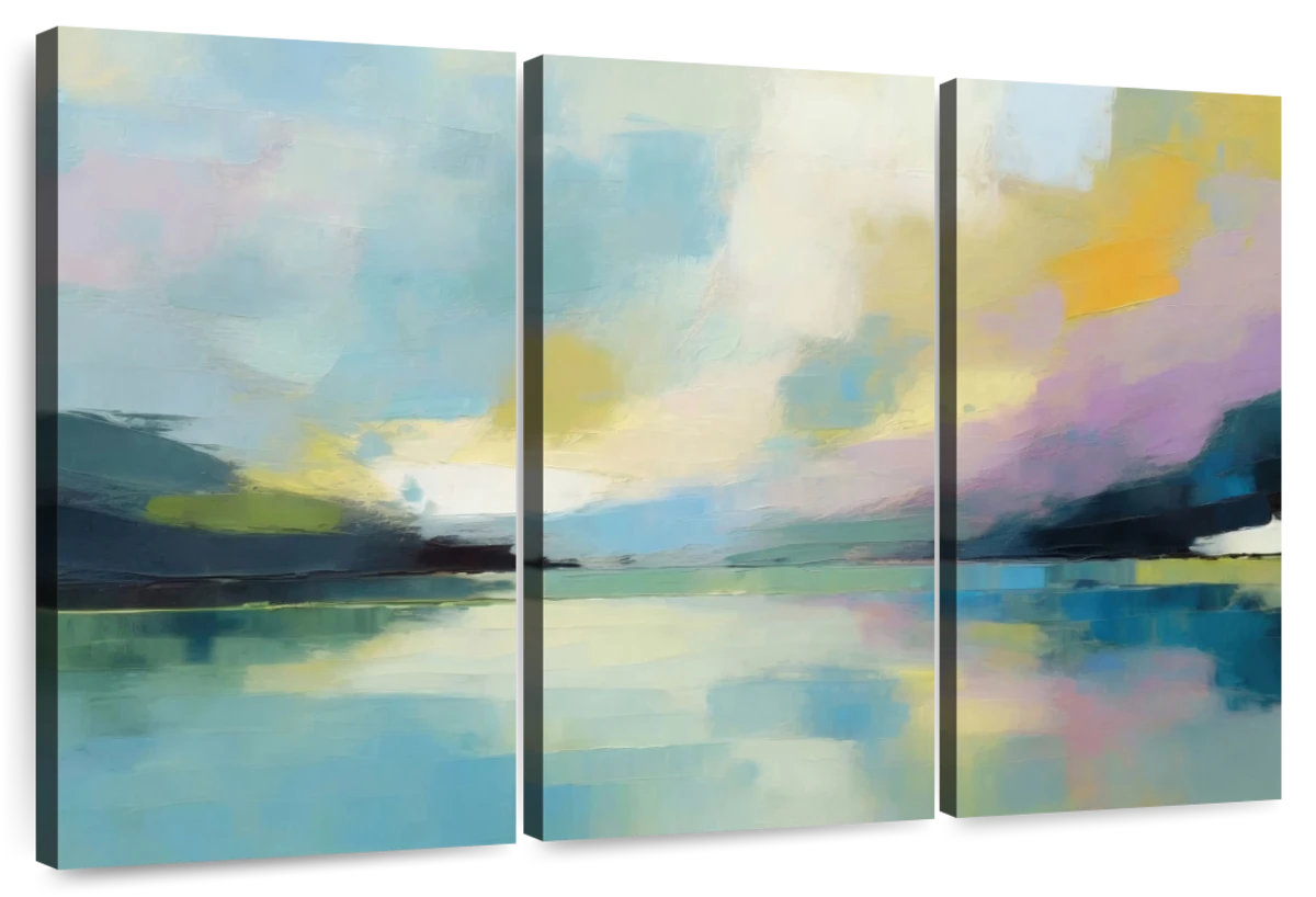Wade Logan® Avery Patchwork Sky Abstract Landscape | Wayfair