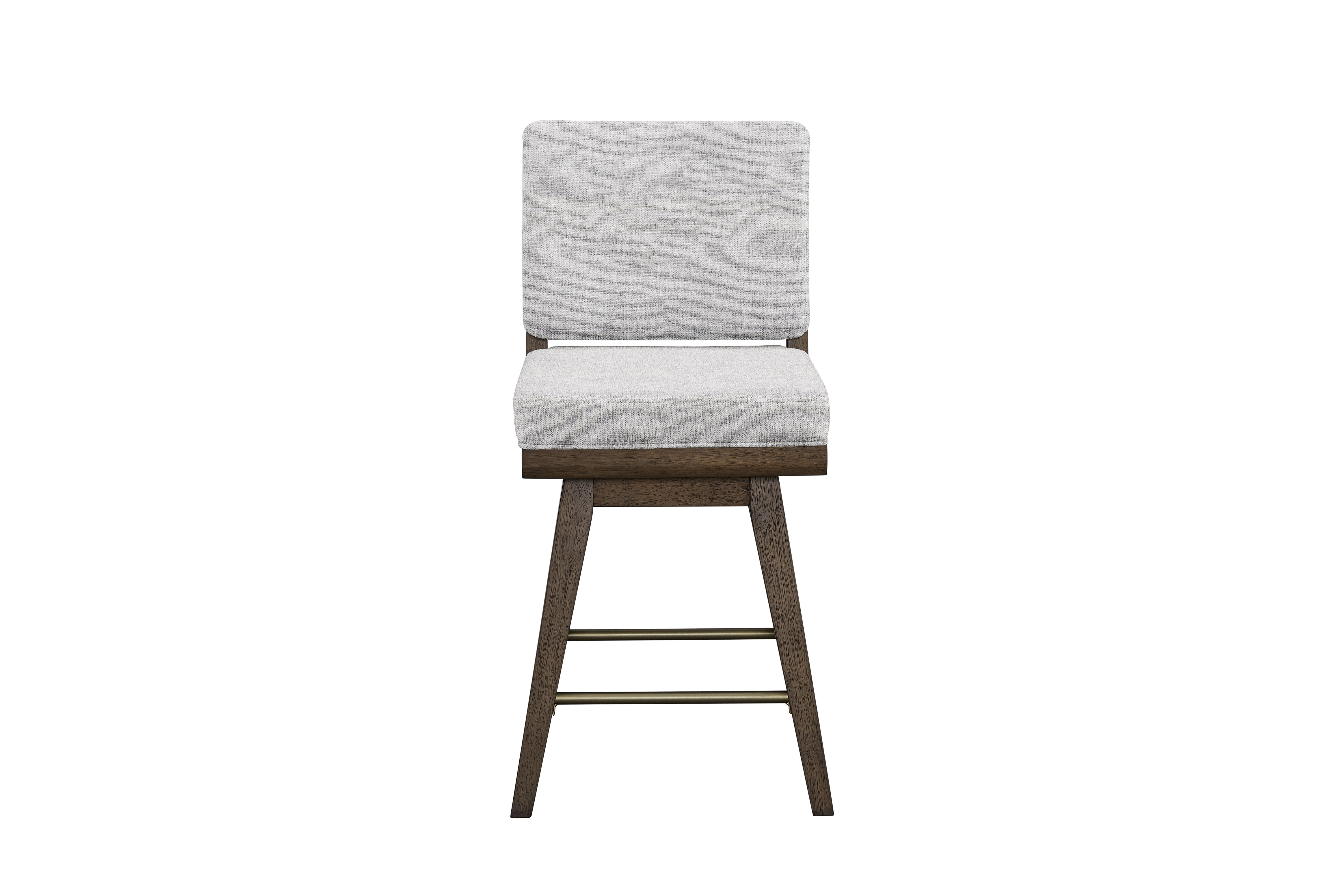 Gracie Oaks Aurora Latte Swivel Counter Stool - Avenger Pumice ...