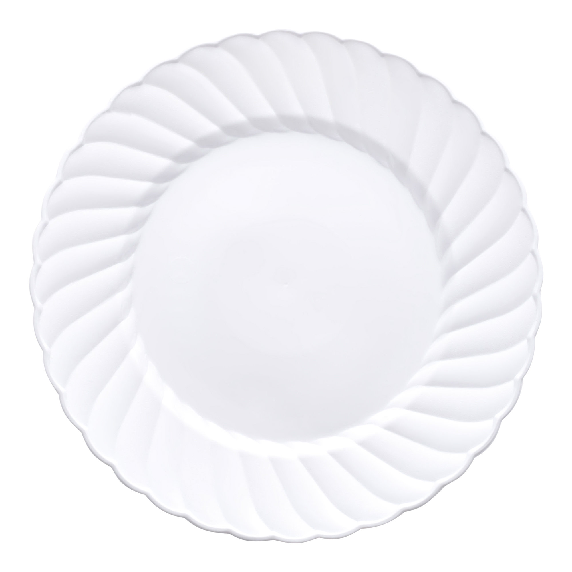 Smarty Had a Party White Flair Plastic Buffet Plates (9") | Wayfair