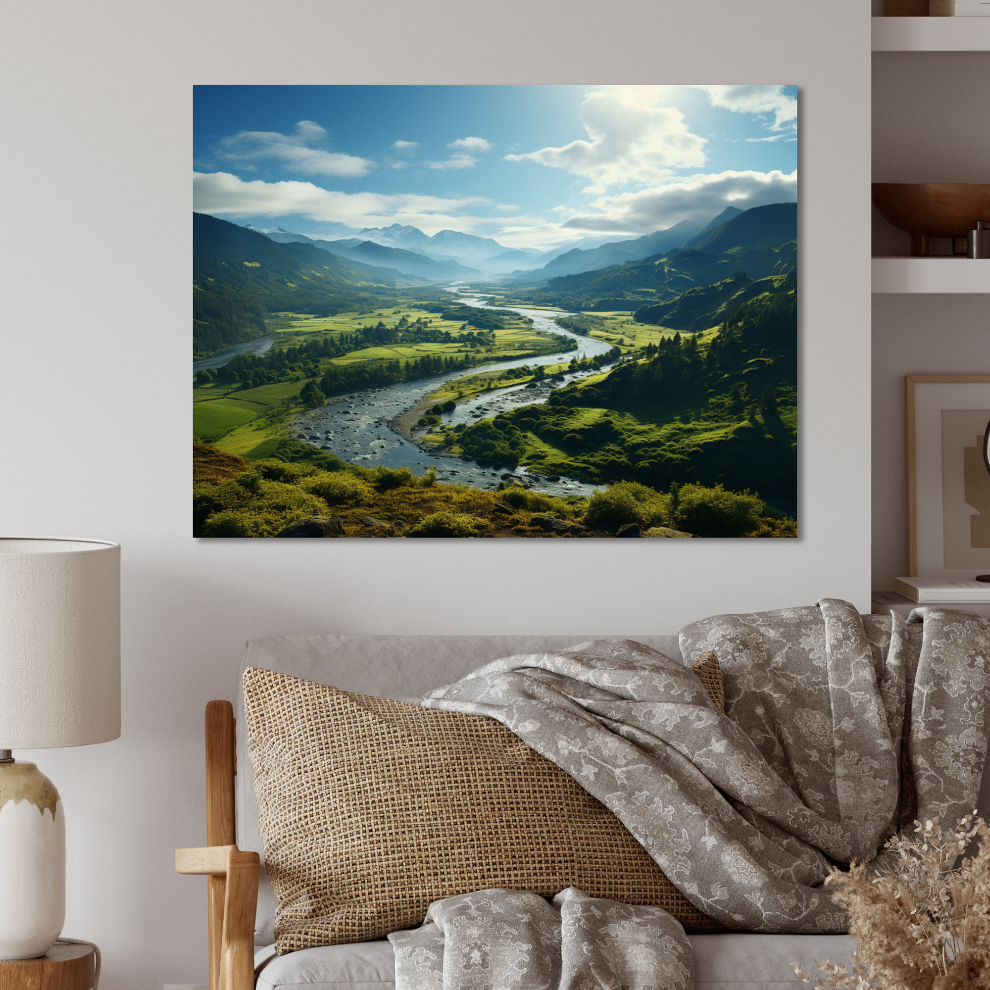Millwood Pines USA Columbia River Gorge Landscape II - Landscapes Metal ...