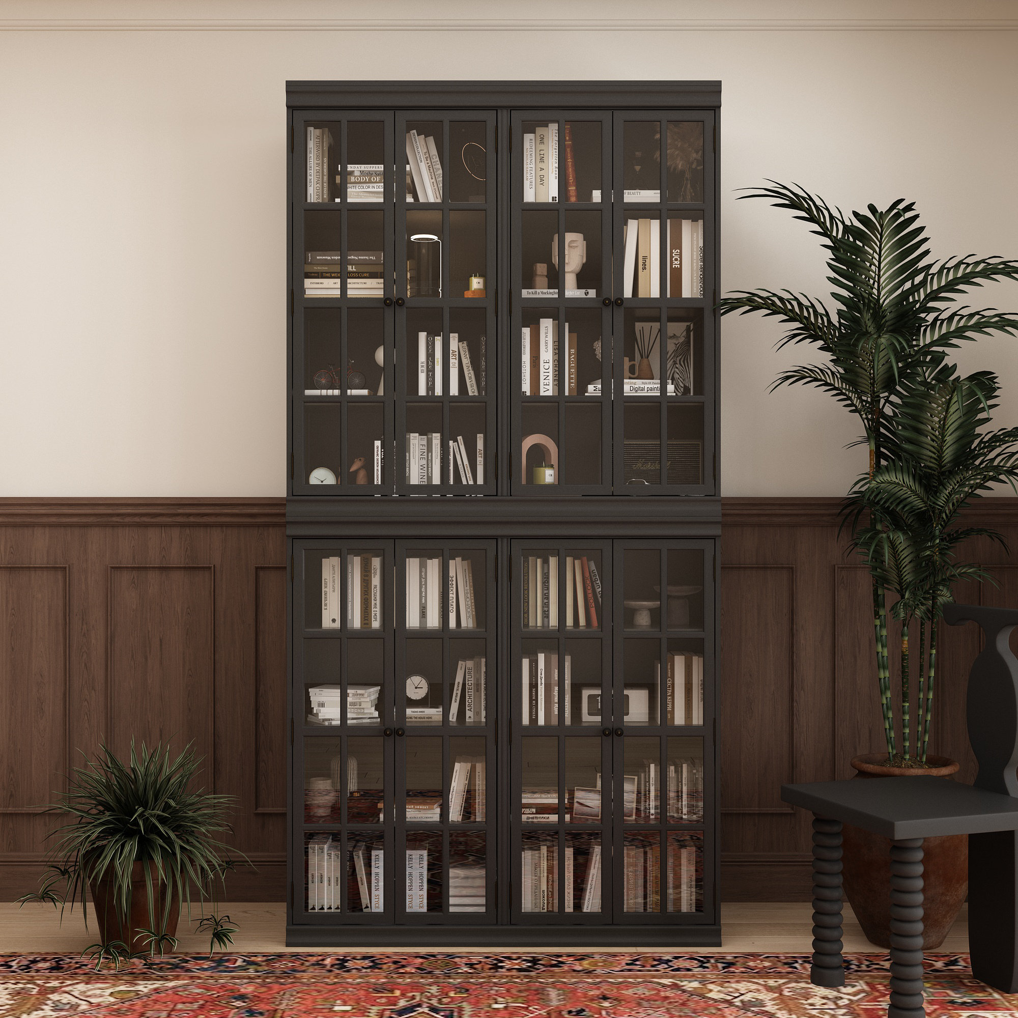 Latitude Run® Jayziel 95" H x 47" W Standard Bookcase & Reviews | Wayfair