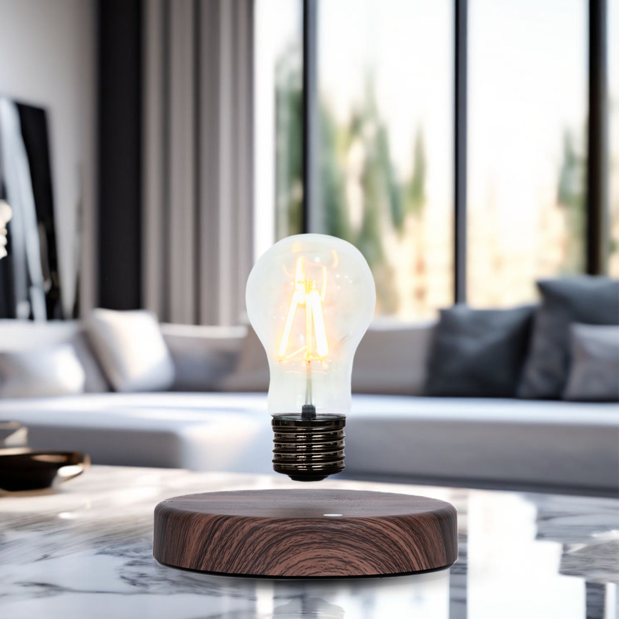 17 Stories MagicGlow Floating Bulb - Silent, Wireless LED Night Light ...