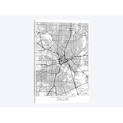 Bless international Dallas Minimal Urban Blueprint Map by Hubert ...