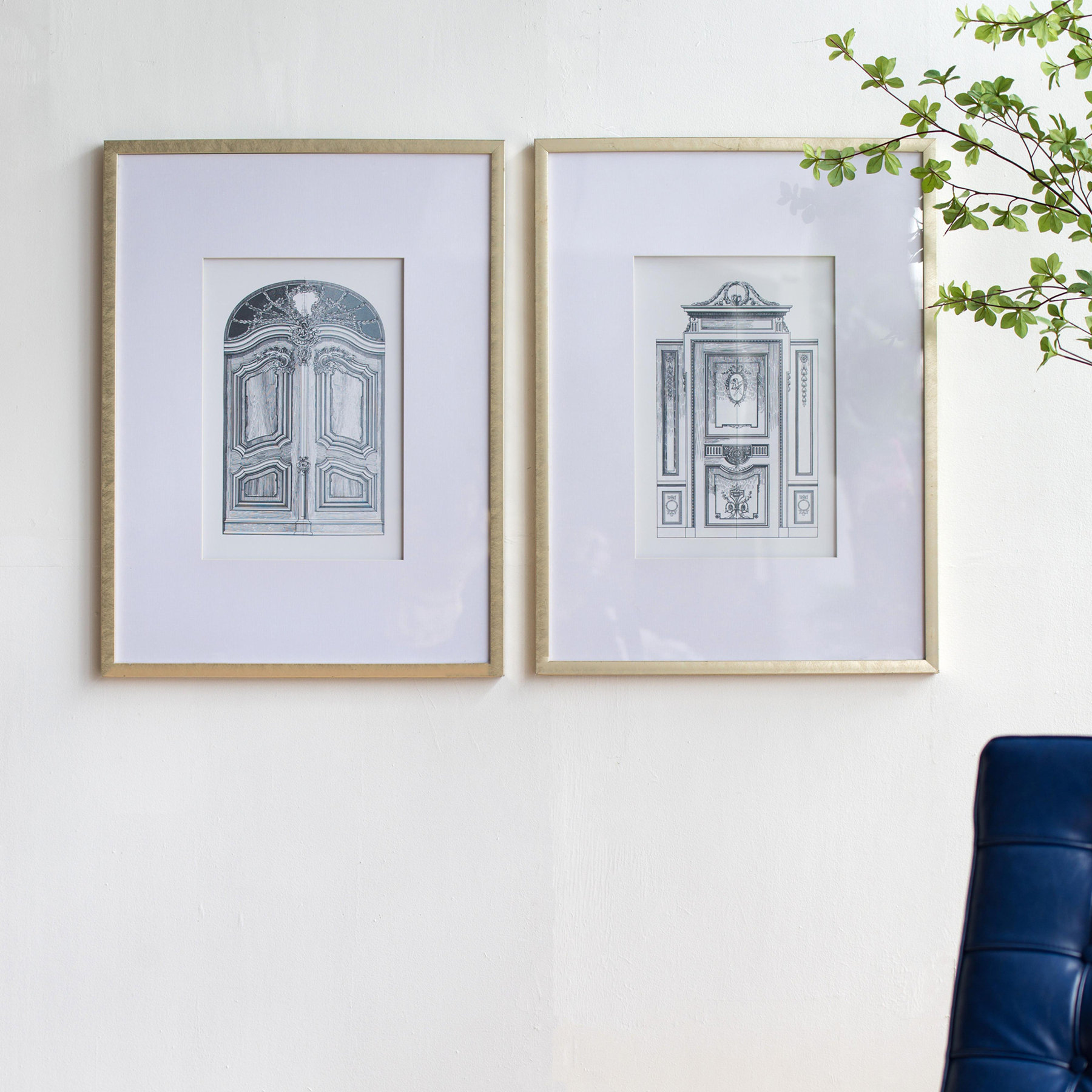Ophelia & Co. Set of 2 Fake Pencil Architectual Wall Art, Wall Decor ...