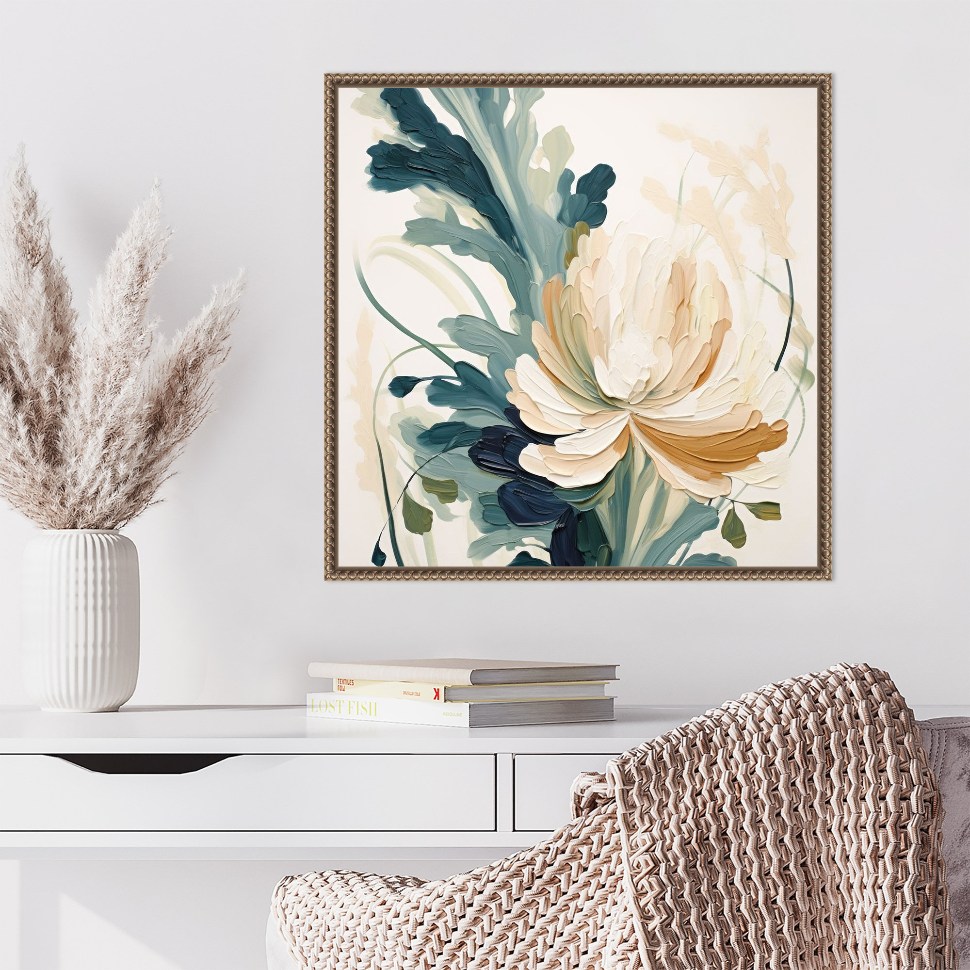 Winston Porter Floral Radiance I by Lazar studio Framed Canvas Wall Art ...