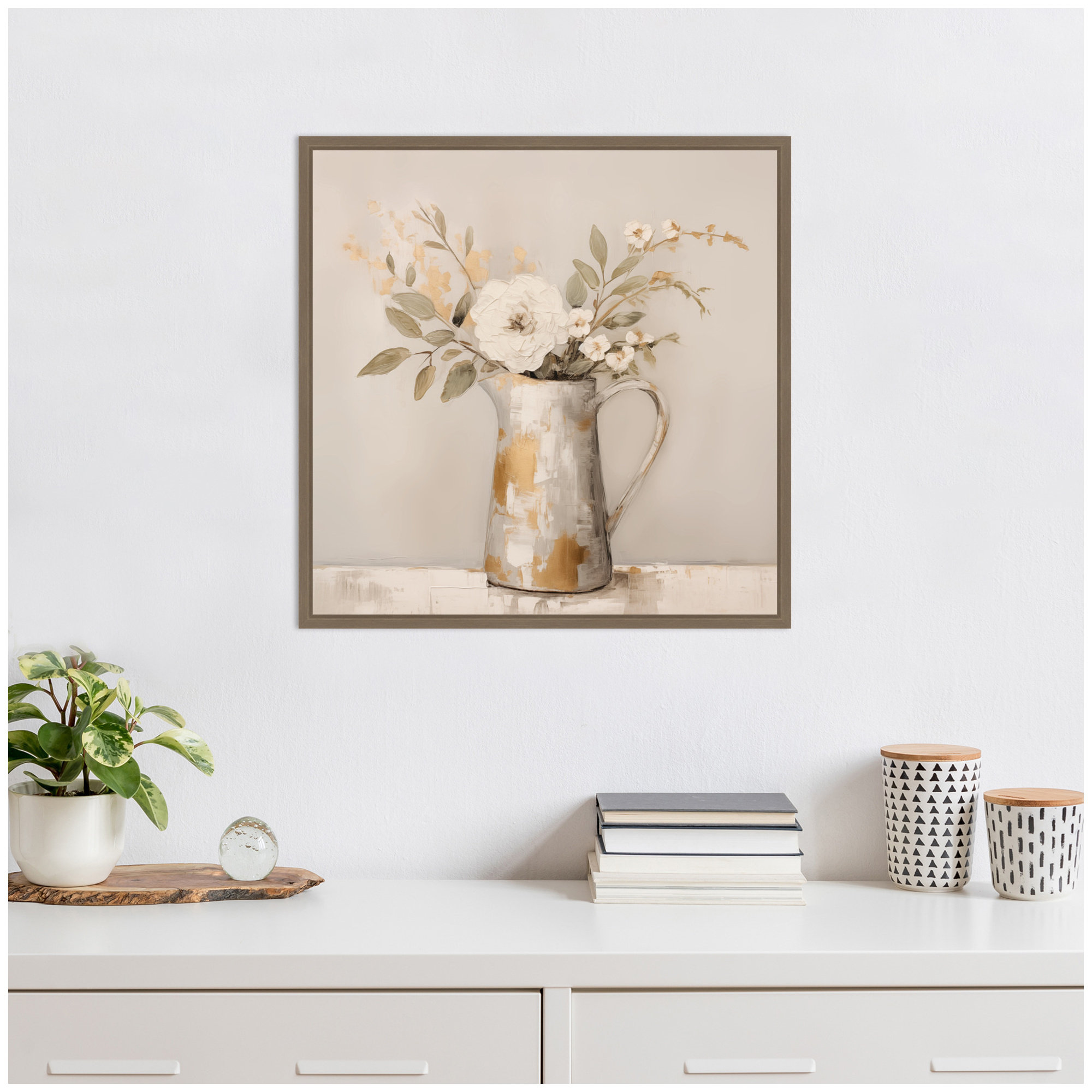 Lark Manor™ Pitcher with Flowers Boho Country 1 by The Creative Bunch ...
