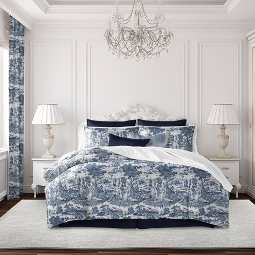 Blue Toile Duvet Covers & Sets You'll Love | Wayfair