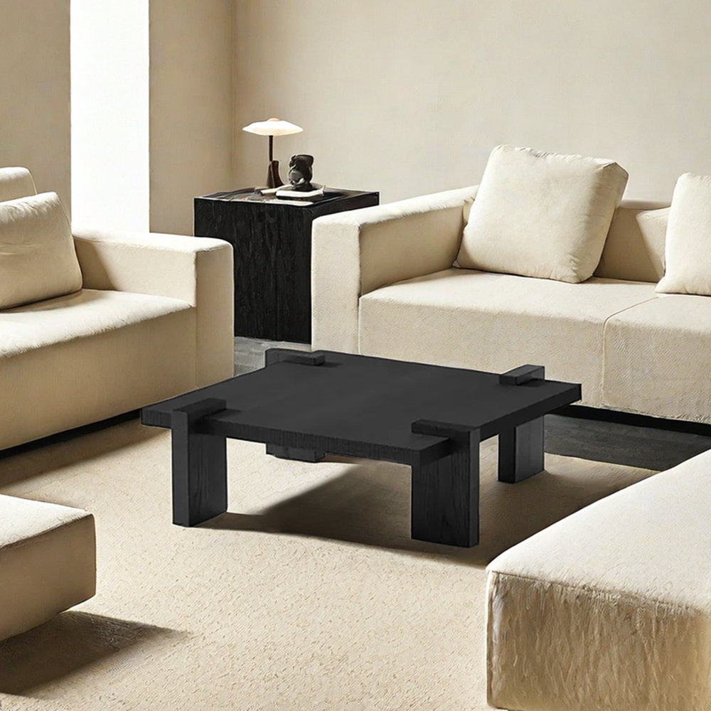 EXCEEB Wabi-sabi coffee table modern simple square | Wayfair