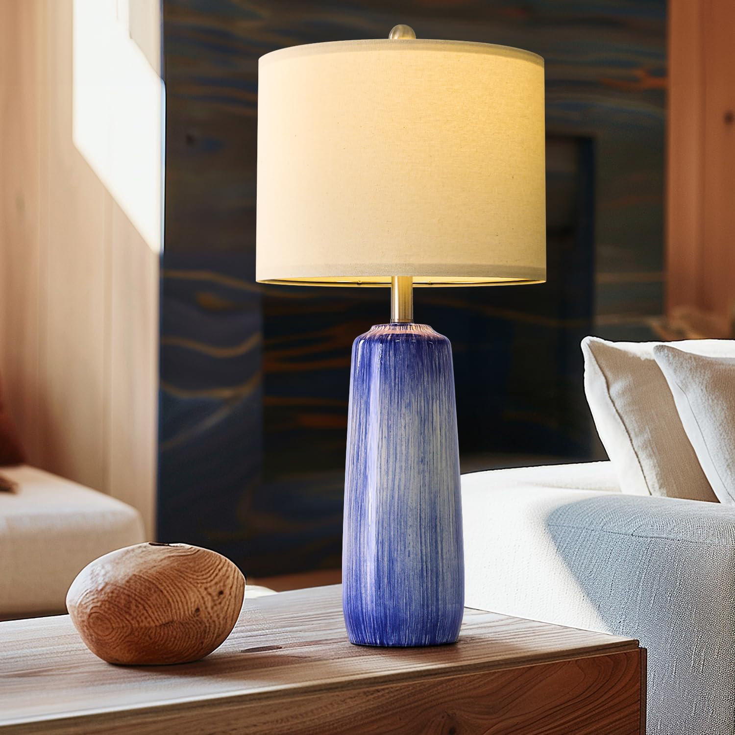 Ivy Bronx Modern Ceramic Table Lamp For Bedroom And Living Room ...