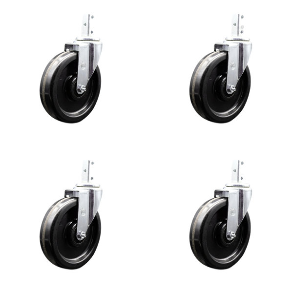 Service Caster Square Stem Caster | Wayfair