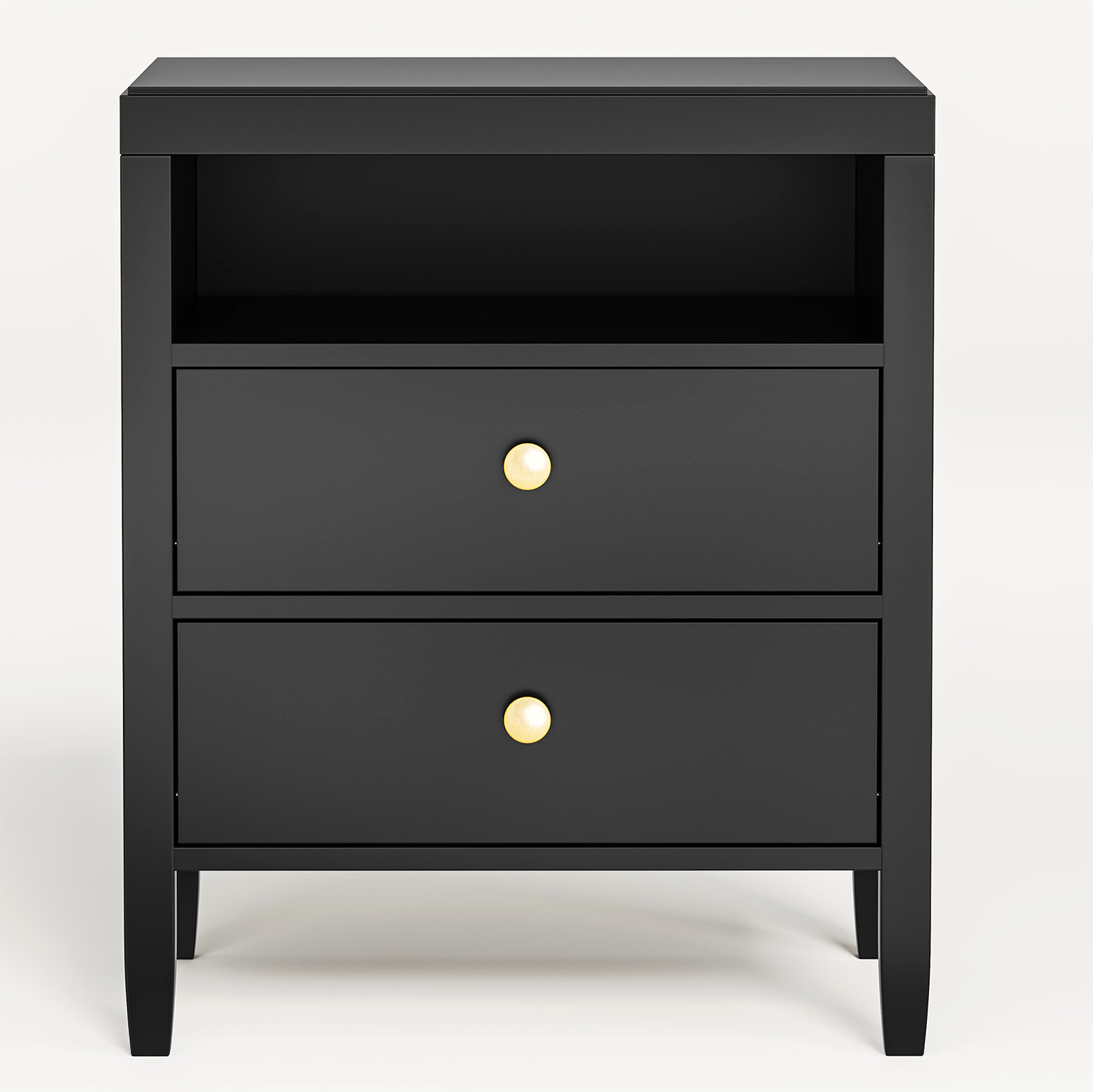 Red Barrel Studio® Mahle Bedroom Nightstand, Wood Night Stand, Bedside ...