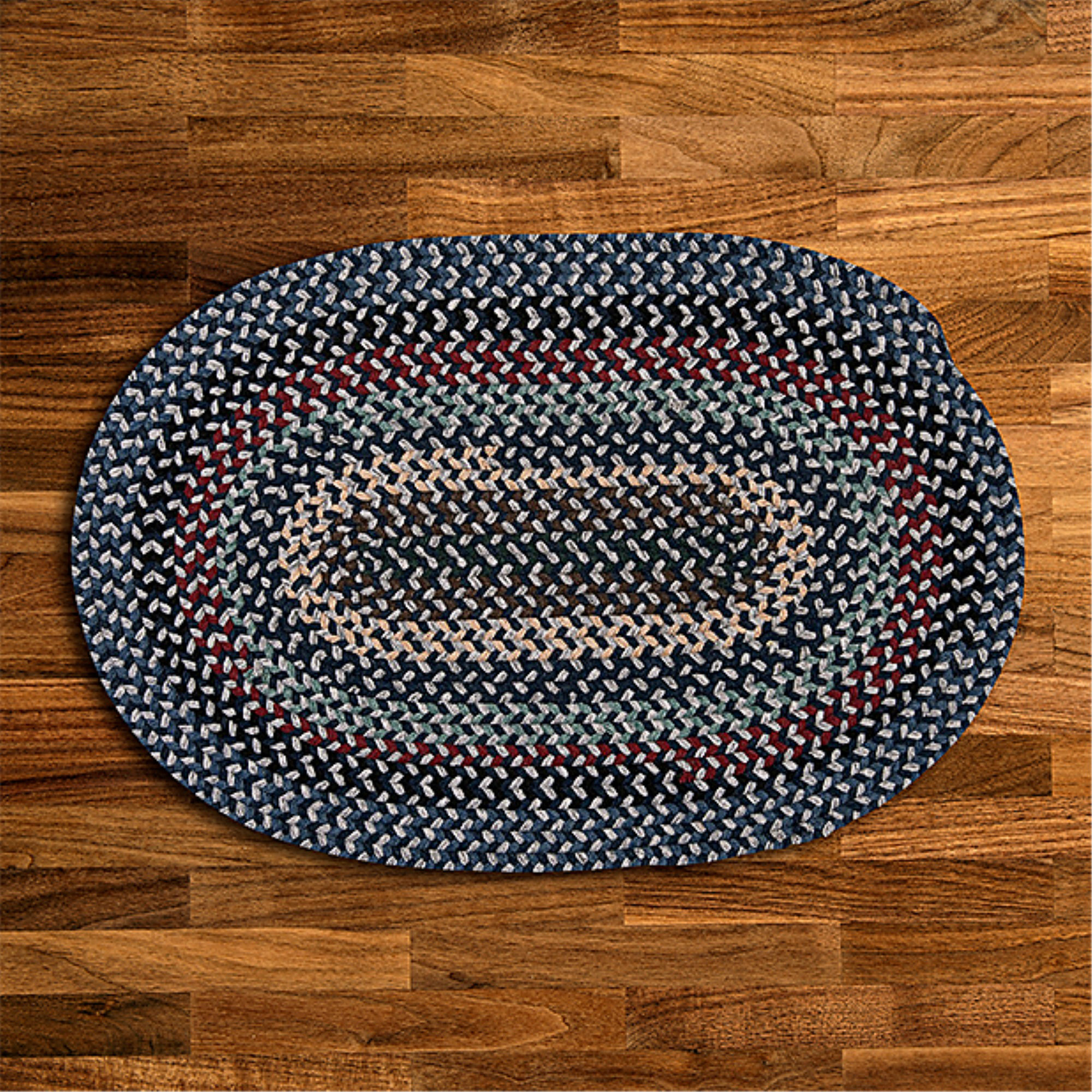 Gracie Oaks Mckinzy Boston Common - Winter Blues 6'' Round | Wayfair