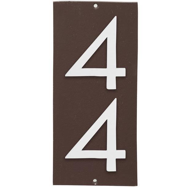 Montague Metal Products 12'' H Metal House Number & Reviews | Wayfair