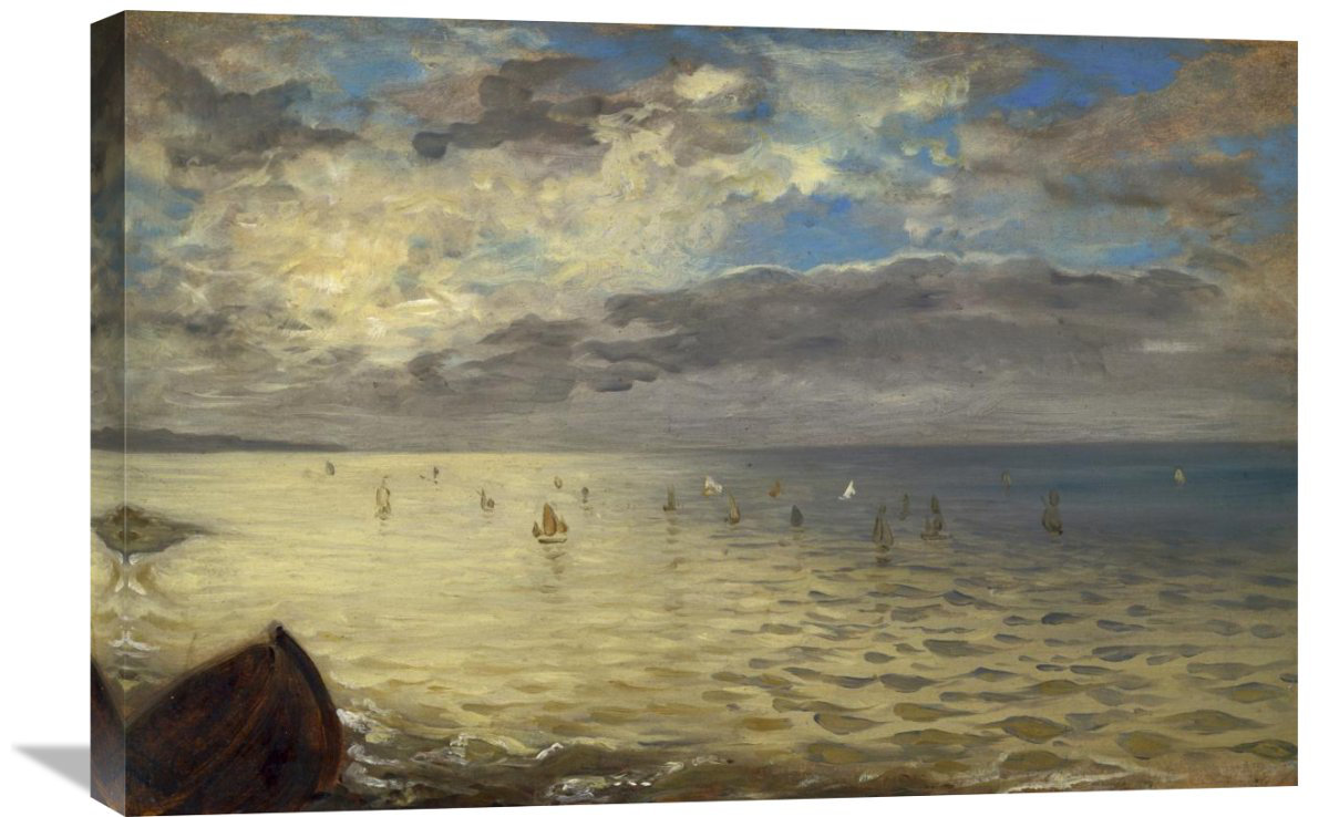Vault W Artwork The Dieppe Sea by Eugene Delacroix - Print on Canvas ...