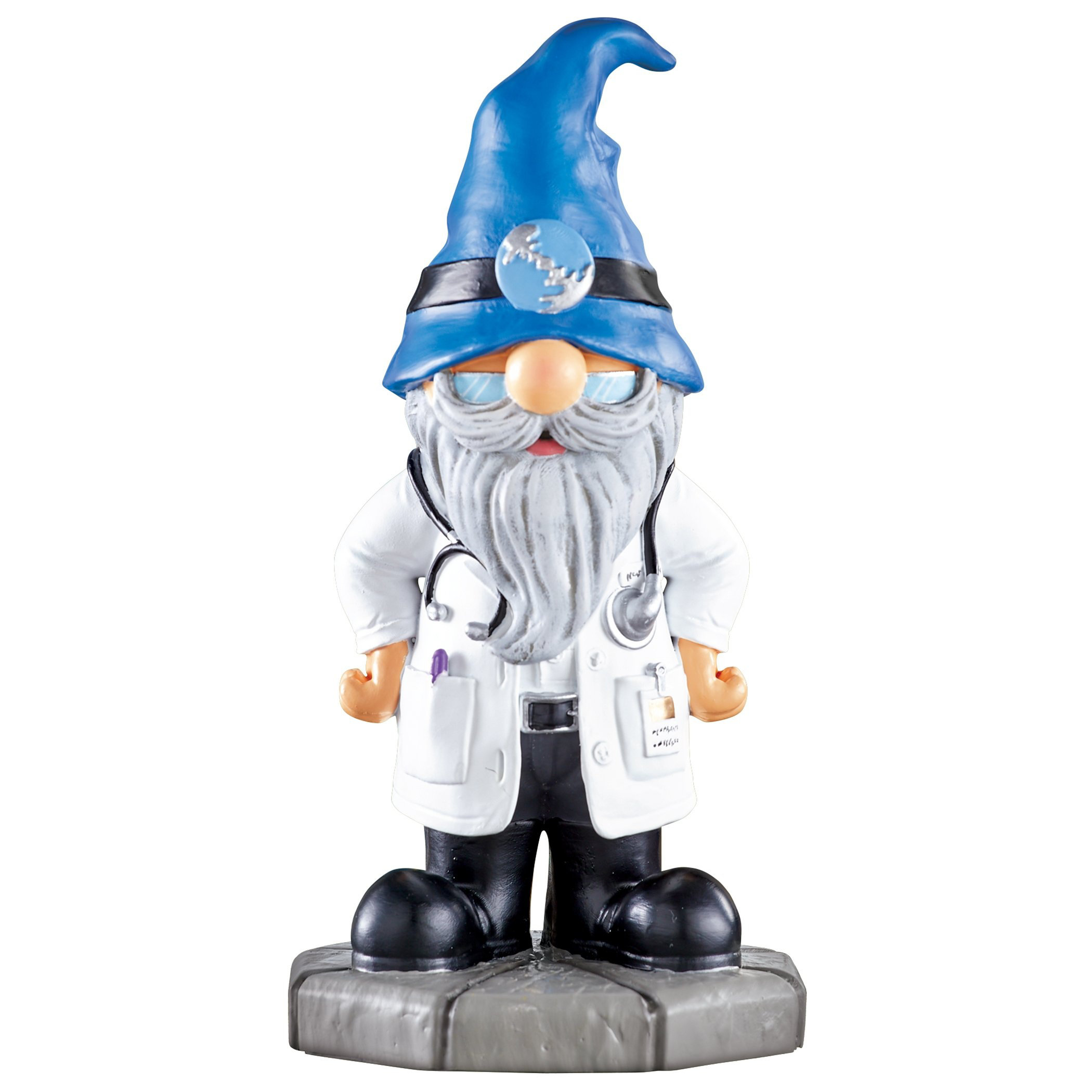 Trinx Hand-Painted Doctor Gnome Decorative Statue | Wayfair