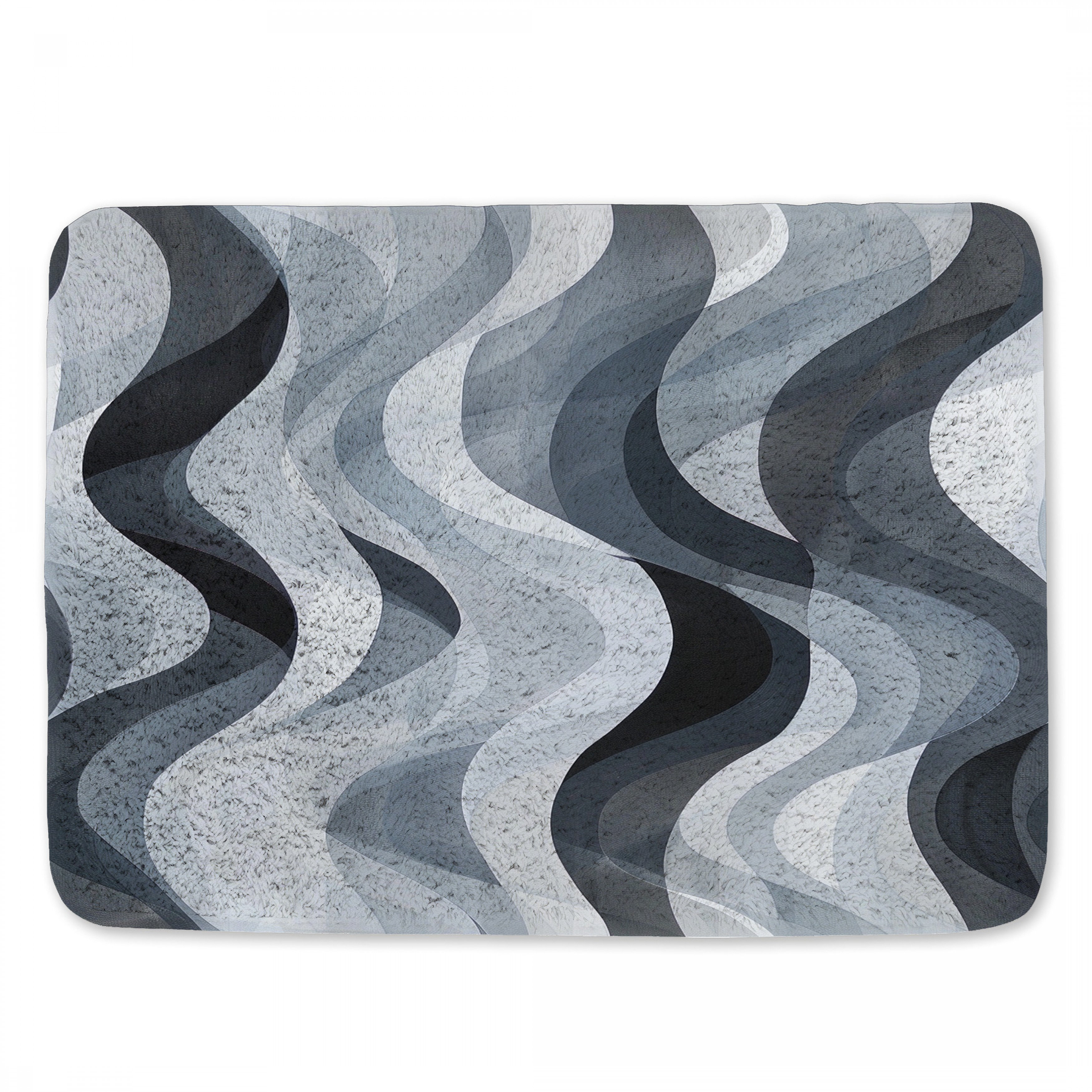 George Oliver Abstract Bath Mat Waves Bathroom Decor Flow - Wayfair Canada