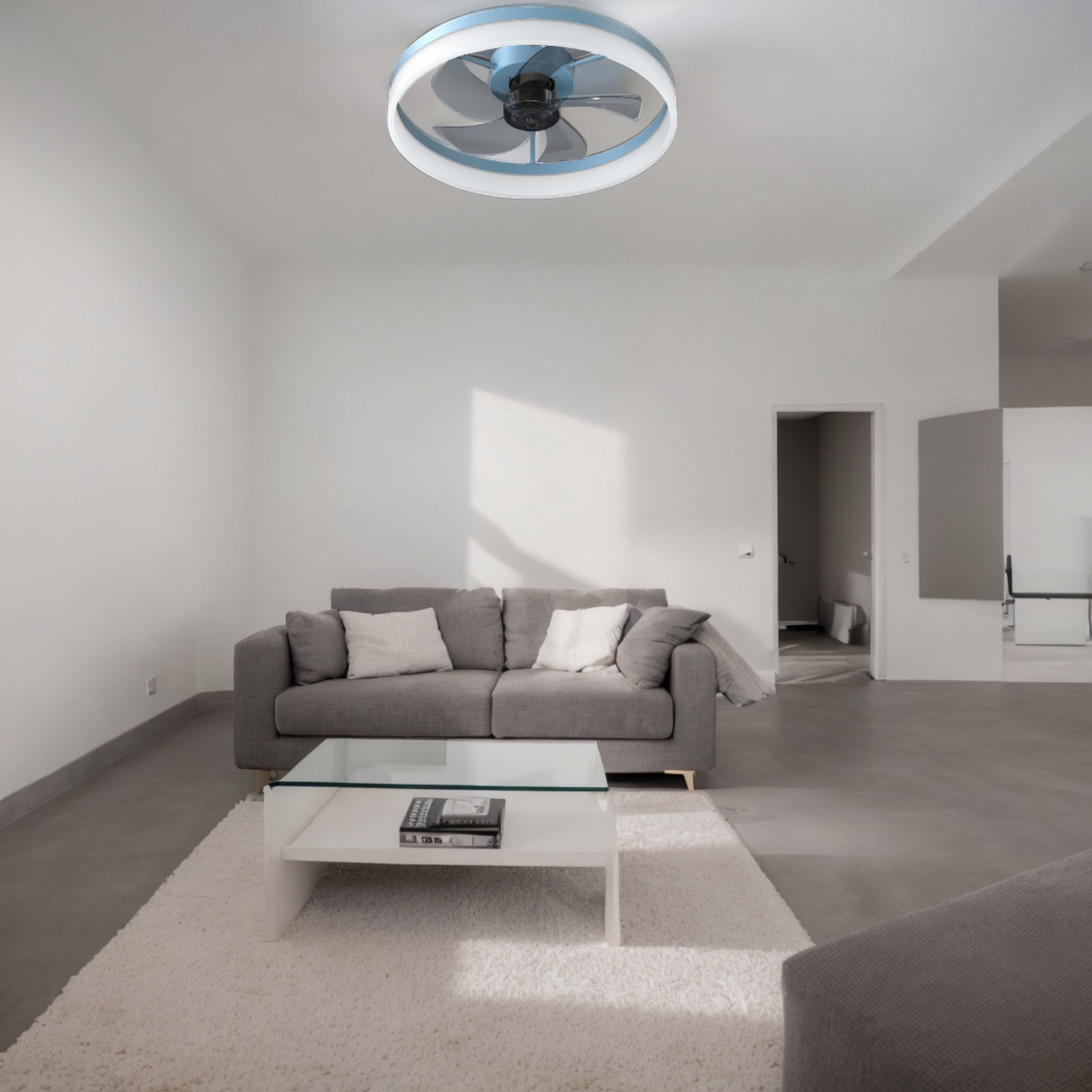Ivy Bronx Ceiling Fans With Lights Dimmable LED Embedded Installation ...