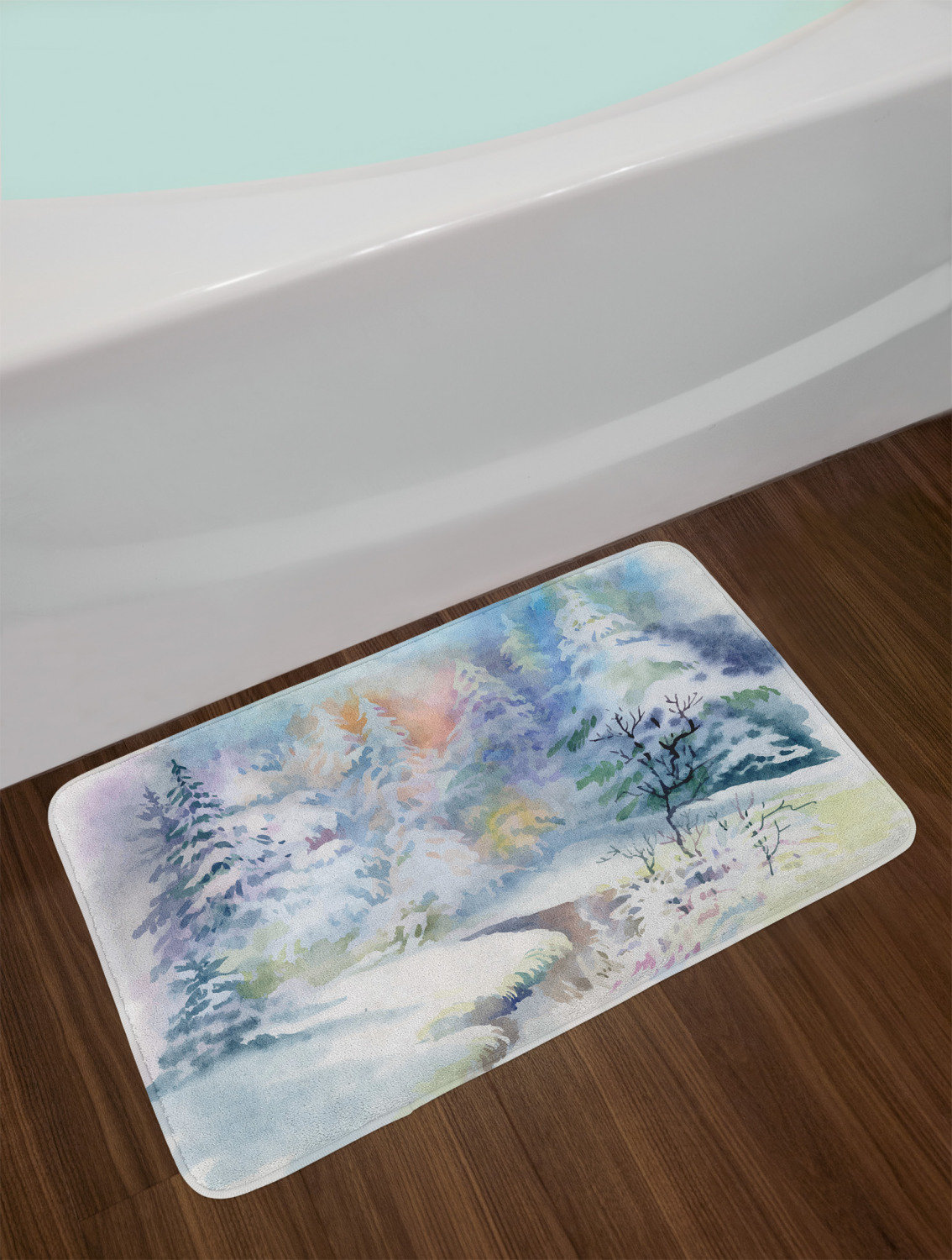 East Urban Home Water Painting interpretation of A Snowy Scene and ...