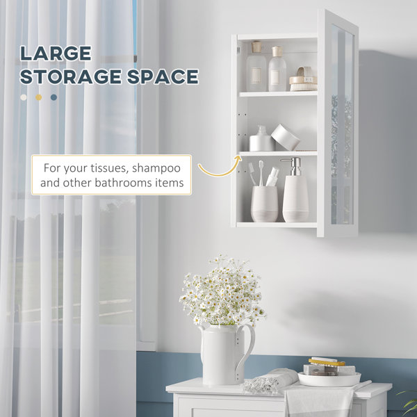 Wade Logan® Arnesia 15.75'' W 28'' H Surface Mount Framed Medicine ...