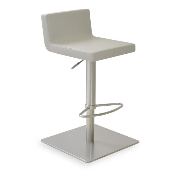 Upper Square™ Gladwell Swivel Upholstered Adjustable Height Counter ...