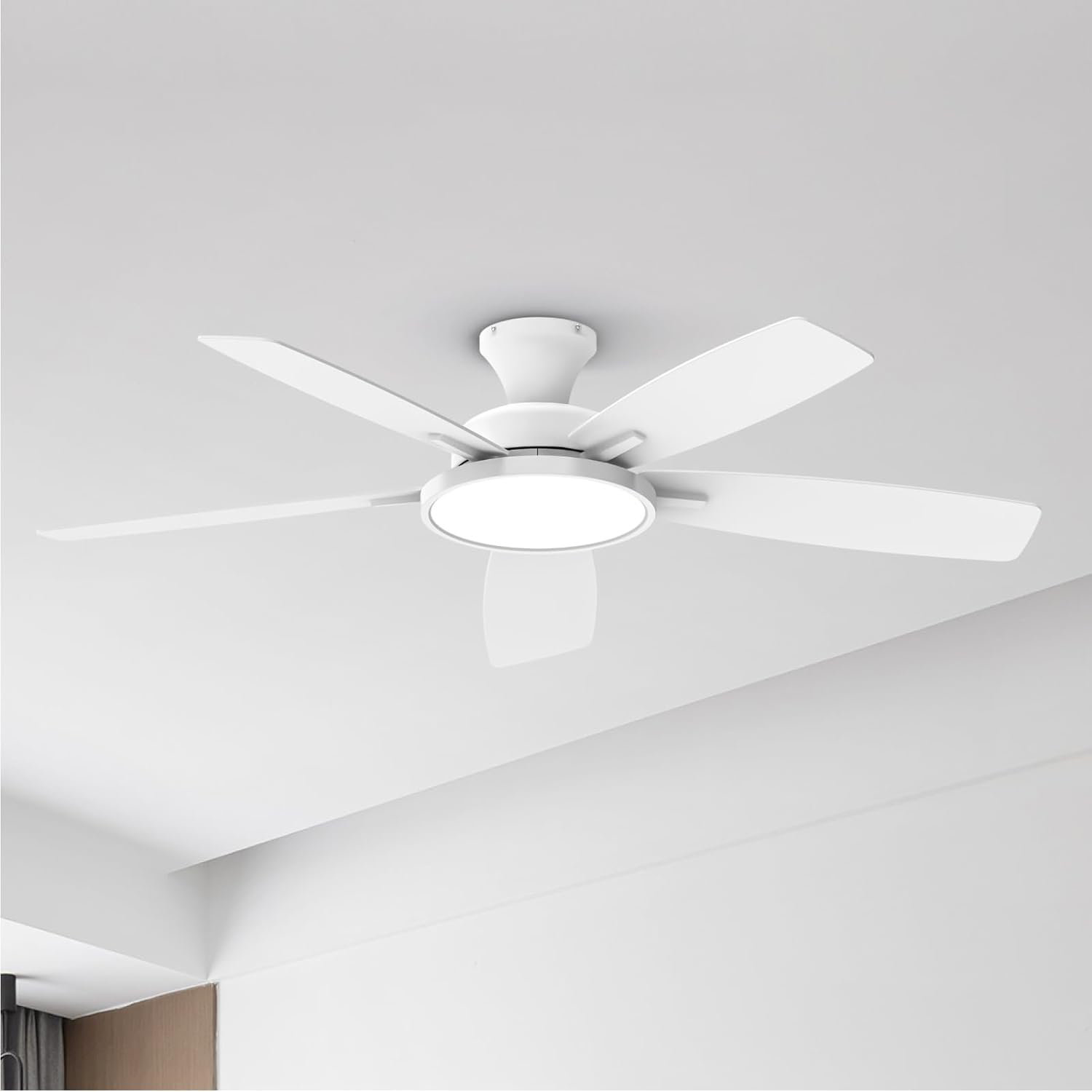 Latitude Run® 2pcs 52 Inch Ceiling Fans With Lights Remote Control ...