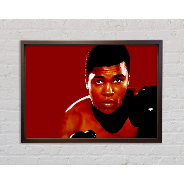 Bright Star Muhammad Ali Red - Single Picture Frame Art Prints on ...