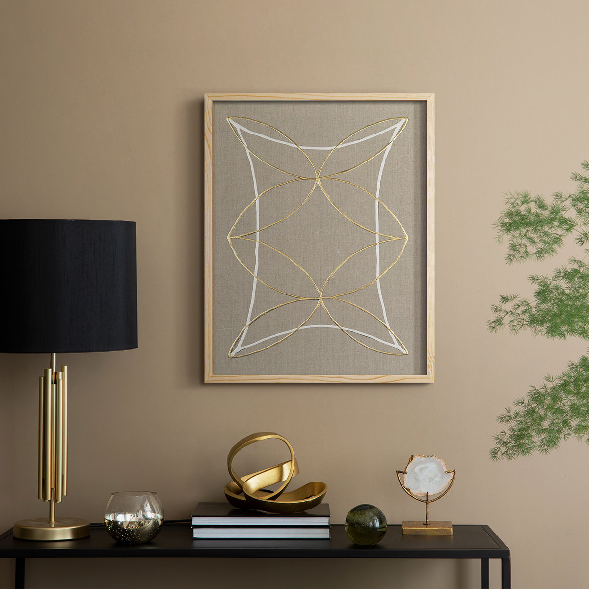Brayden Studio® Hyperbola II Framed Print - Solid Wood | Wayfair