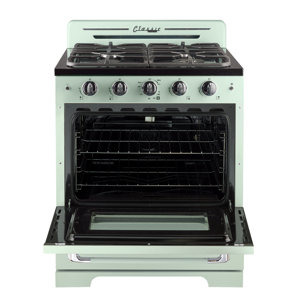 Unique Classic Retro 30" 4 burner 3.9 cu. ft. Freestanding Gas Range ...