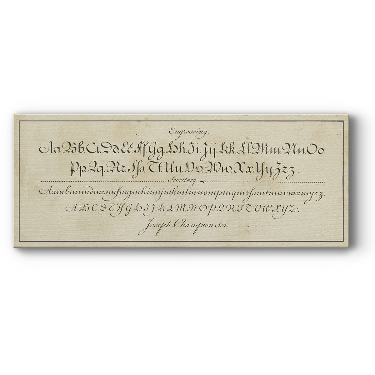 Trinx Manuscript Sampler V-Gallery Wrapped Canvas - Wayfair Canada