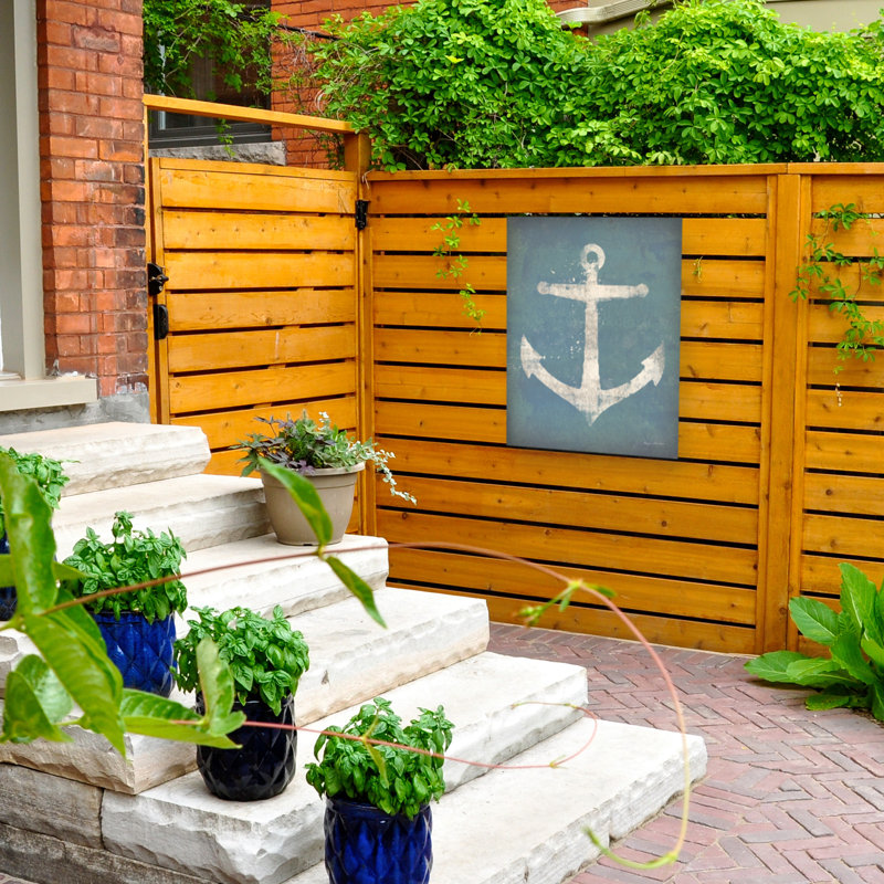 Beachcrest Home Bourque Fowler 'Anchor V2' Outdoor Canvas | Wayfair