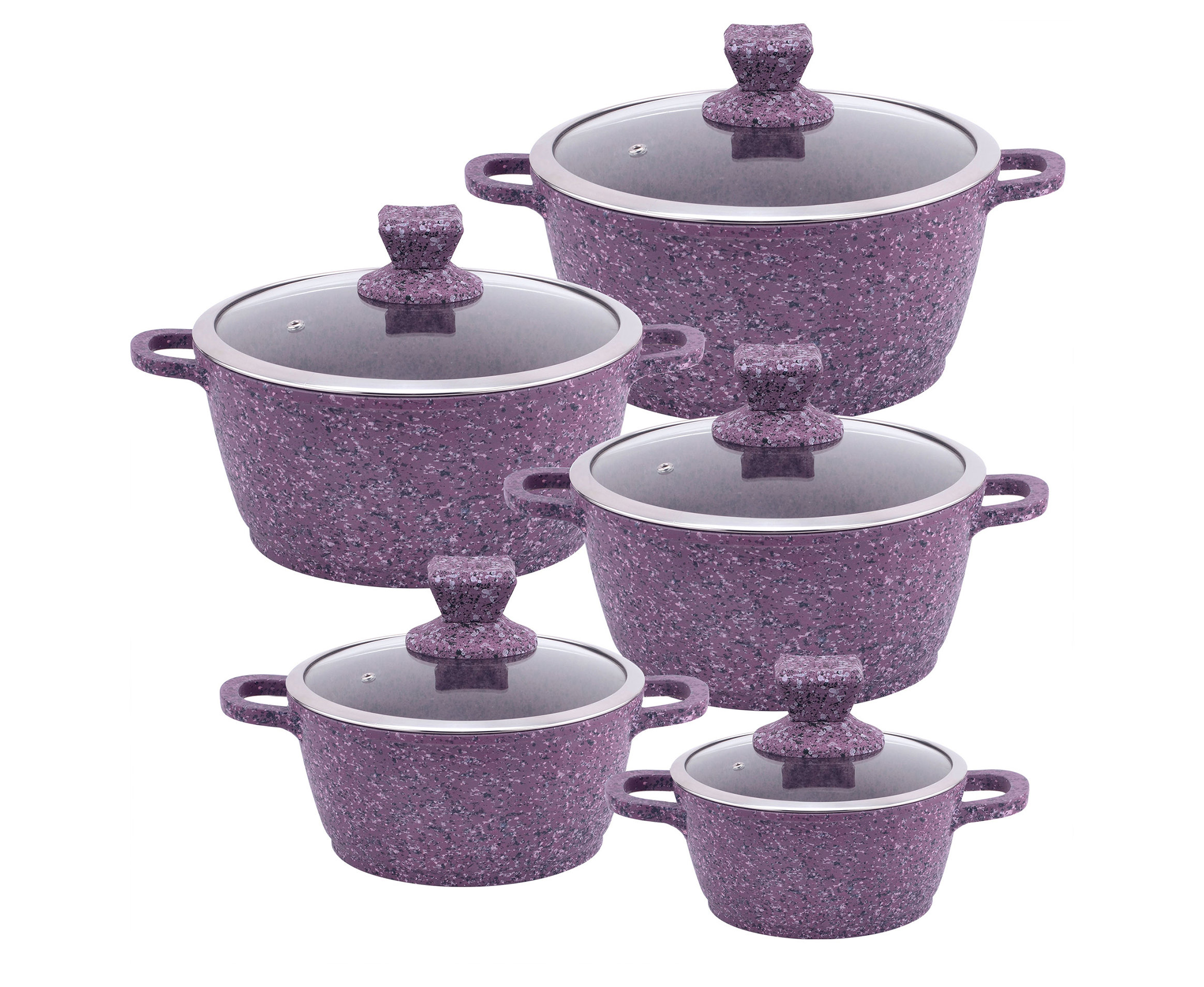 SQ Professional Nessa 5 - Piece Non-Stick Aluminium Cookware Set ...