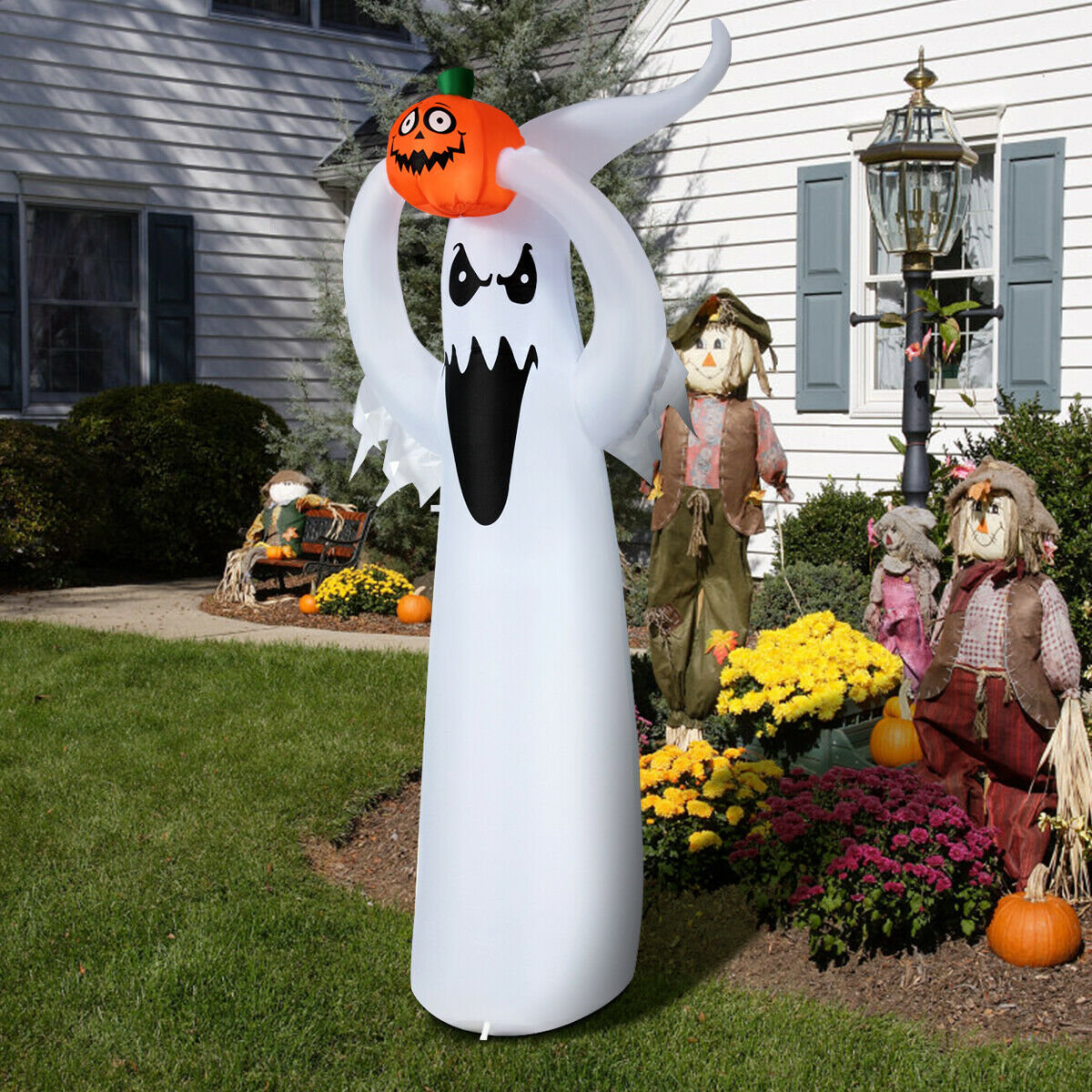 The Holiday Aisle® Halloween Air Blown Ghost Inflatable | Wayfair