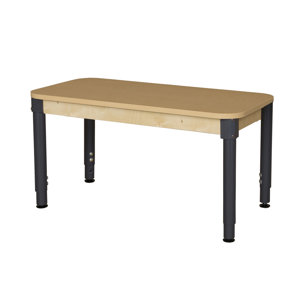 Wood Designs Adjustable Rectangle 4 Students Activity Table | Wayfair