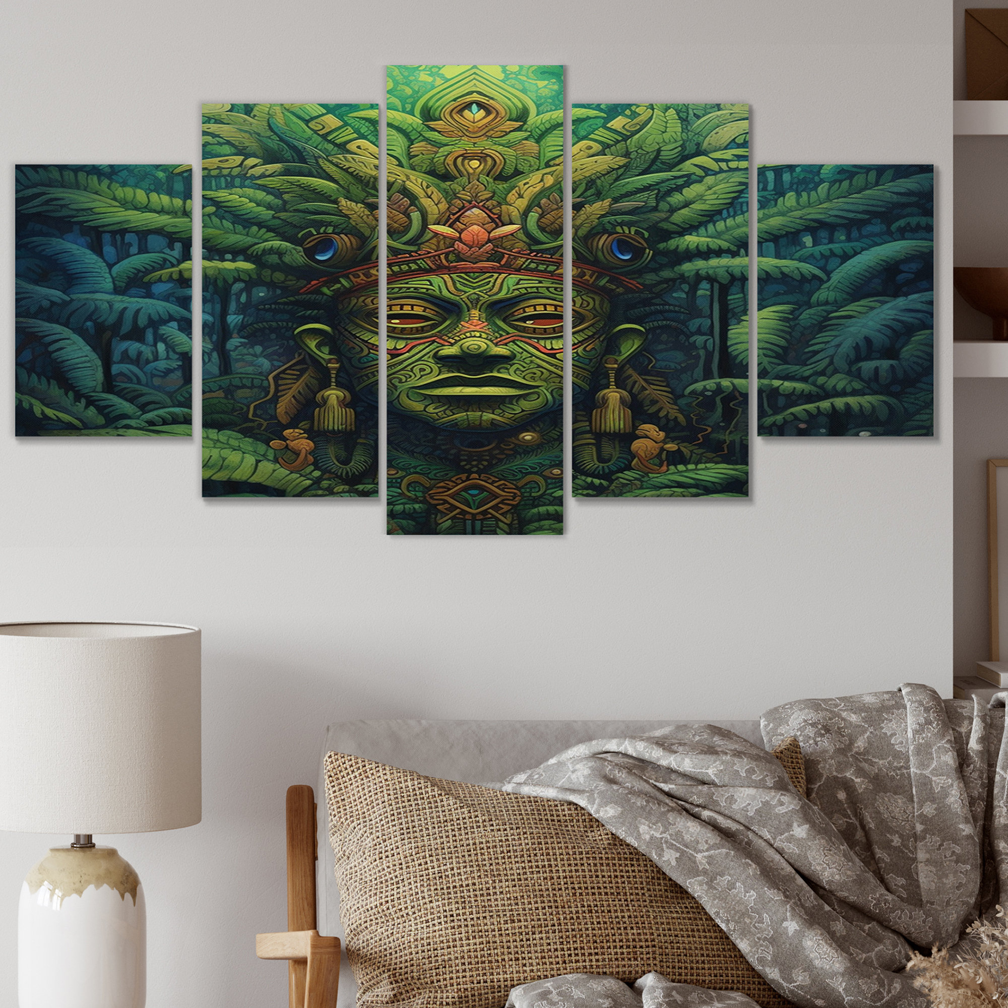Bungalow Rose Indigenous Shaman Amazon Wisdom I - Folk Religion Wall ...