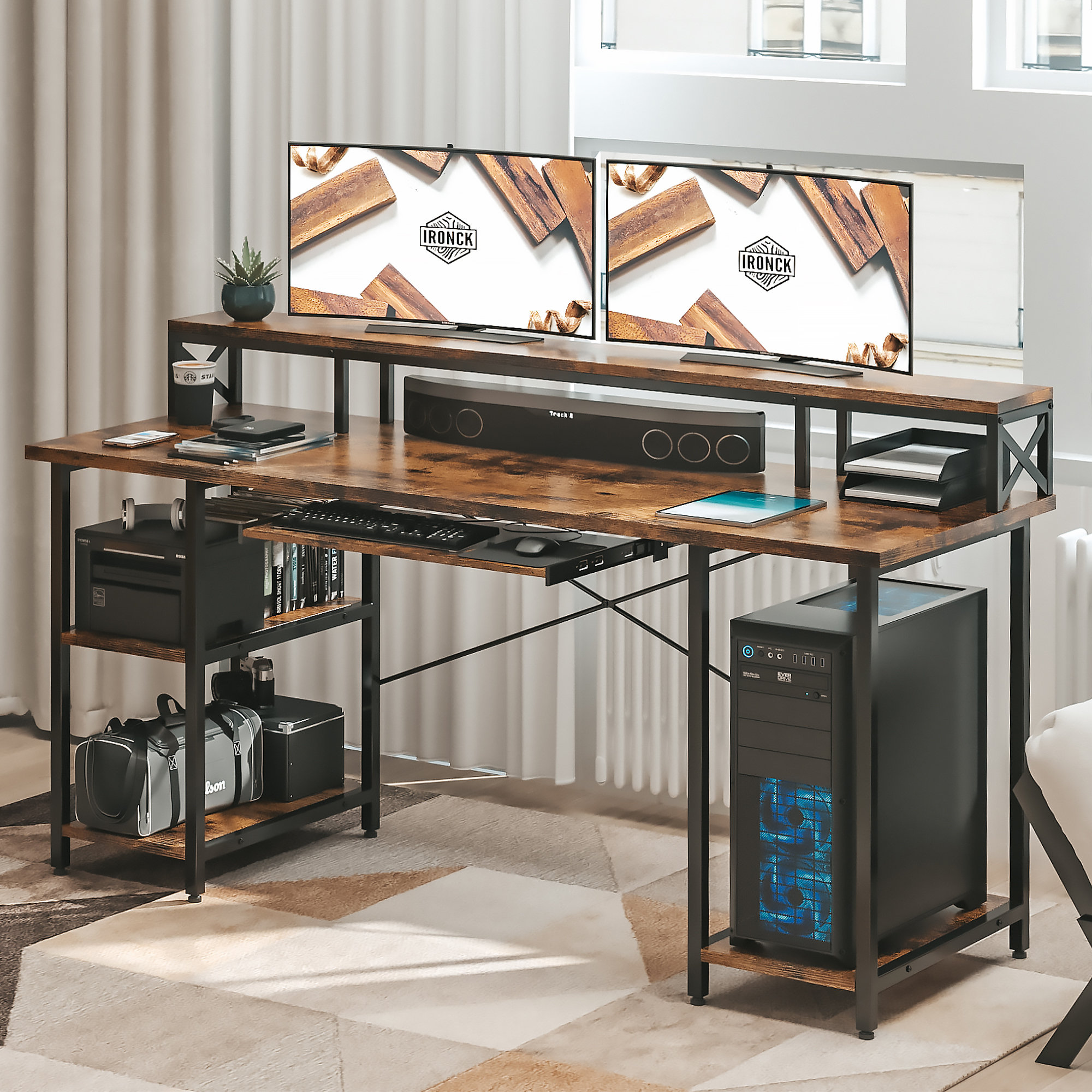 Inbox Zero Kulik Computer Desk & Reviews | Wayfair