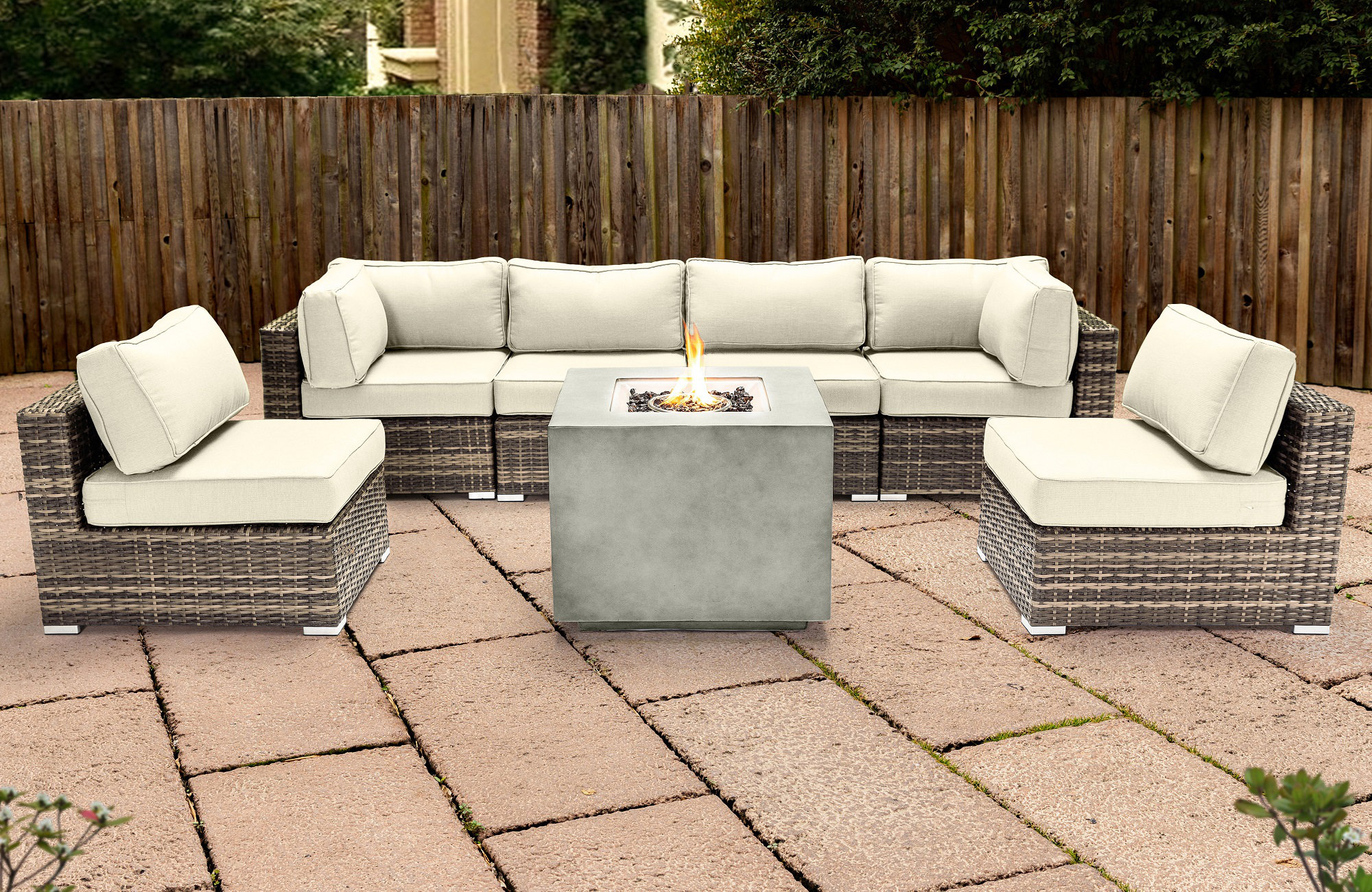 Latitude Run® Sayma Fully Assembled 6 Person Seating Group With ...