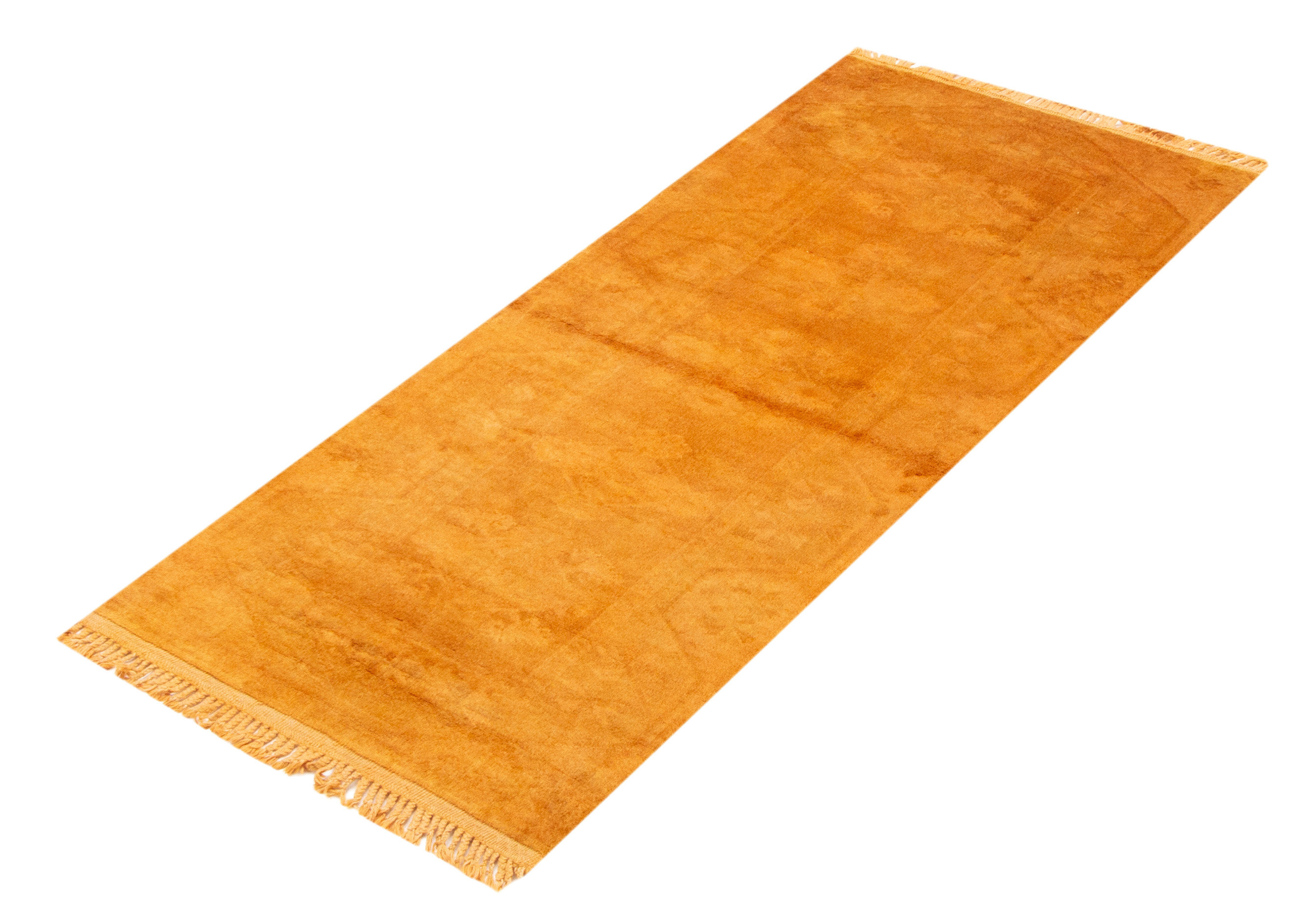 Bungalow Rose One of kind Hand-Knotted Color Transition Gold Rug 2'8" x ...